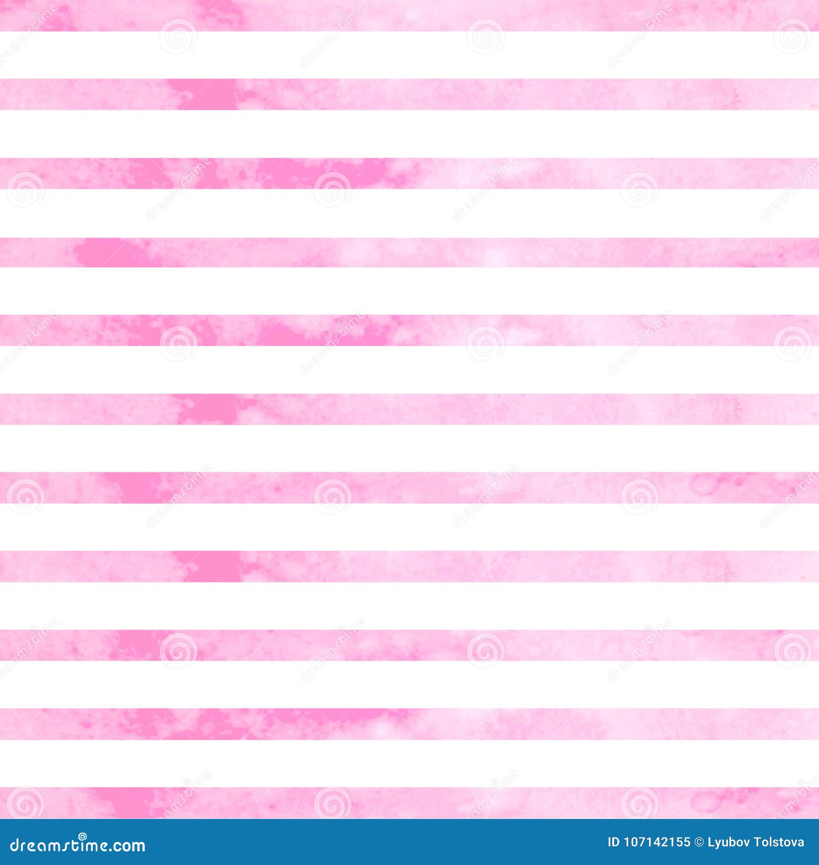 Linhas Horizontais Cor-de-rosa Da Aquarela Ilustração Stock ...