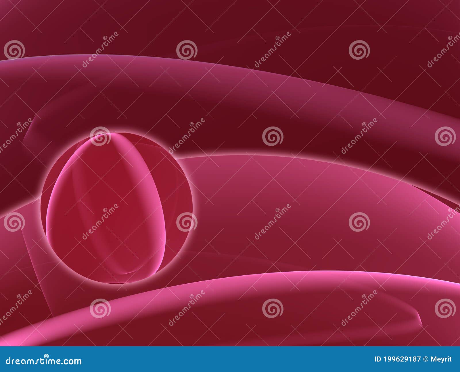 Linhas Rosas Abstratas Curvas Num Fundo Cor-de-rosa Ilustração Stock ...