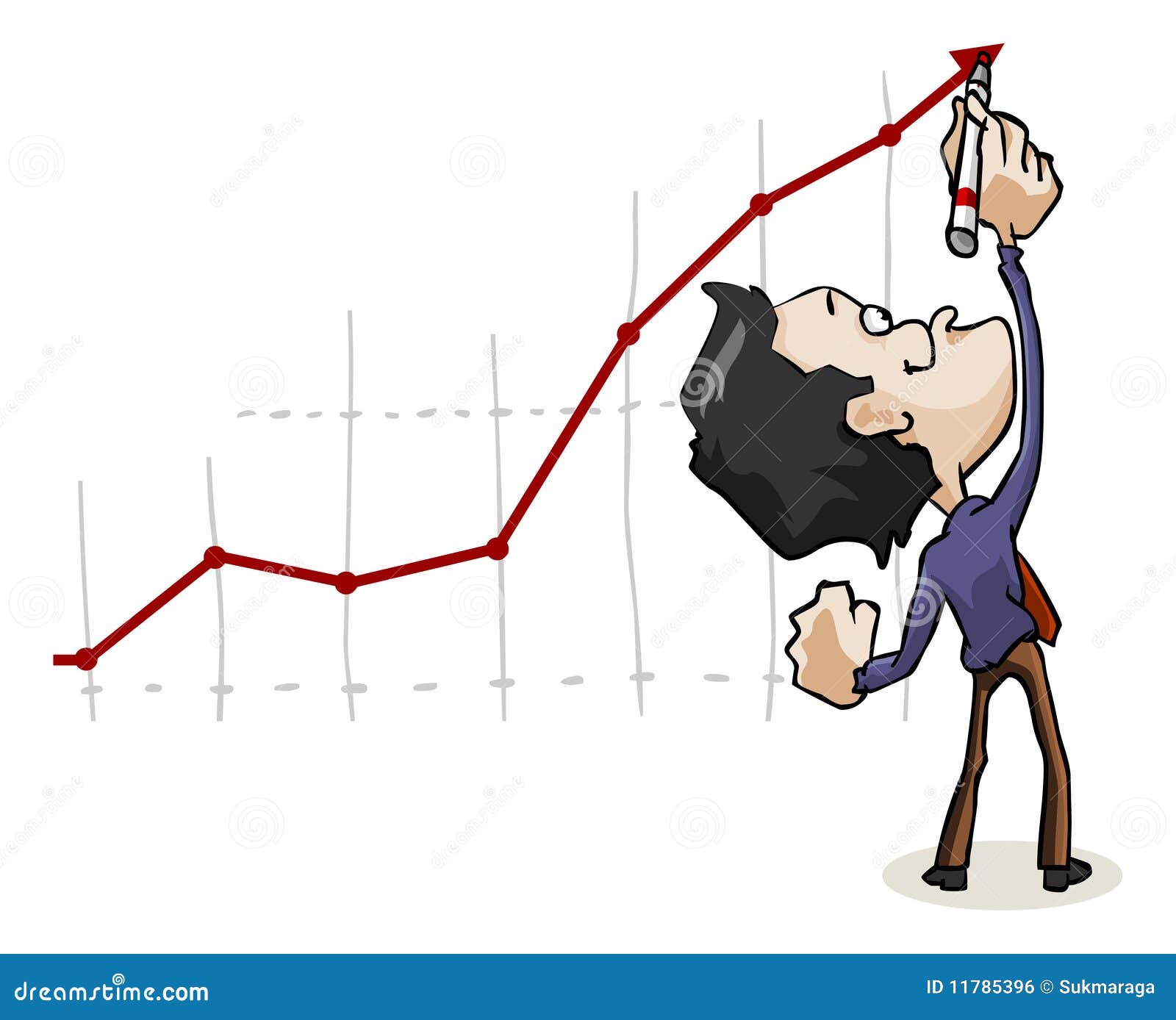 Lining Success. Cartoon Series Stock Vector - Illustration of good ...