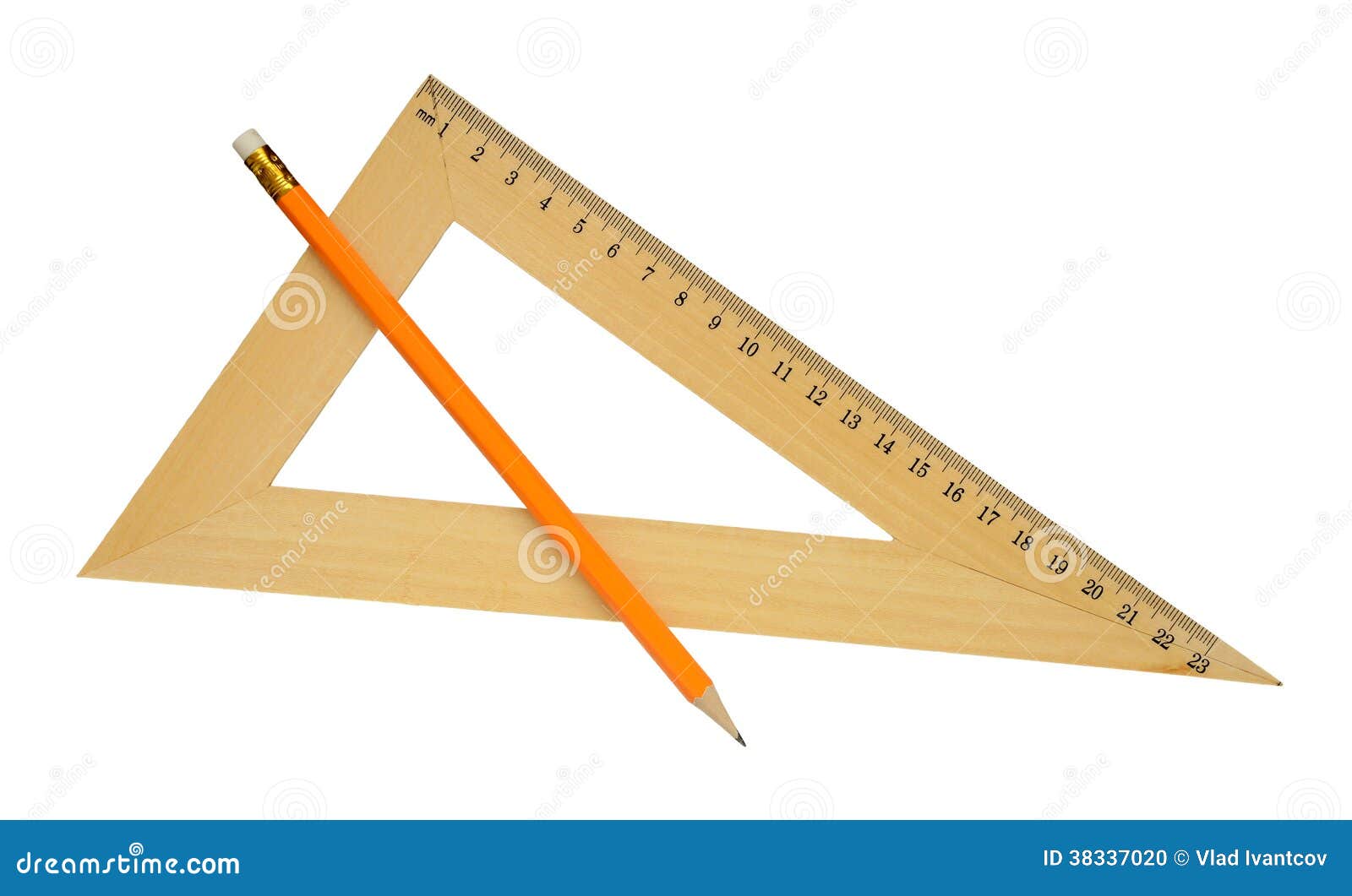 Linjal Och Gulingblyertspenna. Arkivfoto - Bild av foto, skissa: 38337020