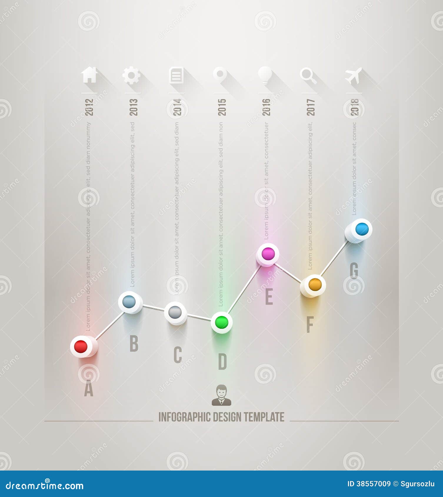 Linje diagram Infographic vektor illustrationer. Illustration av ...
