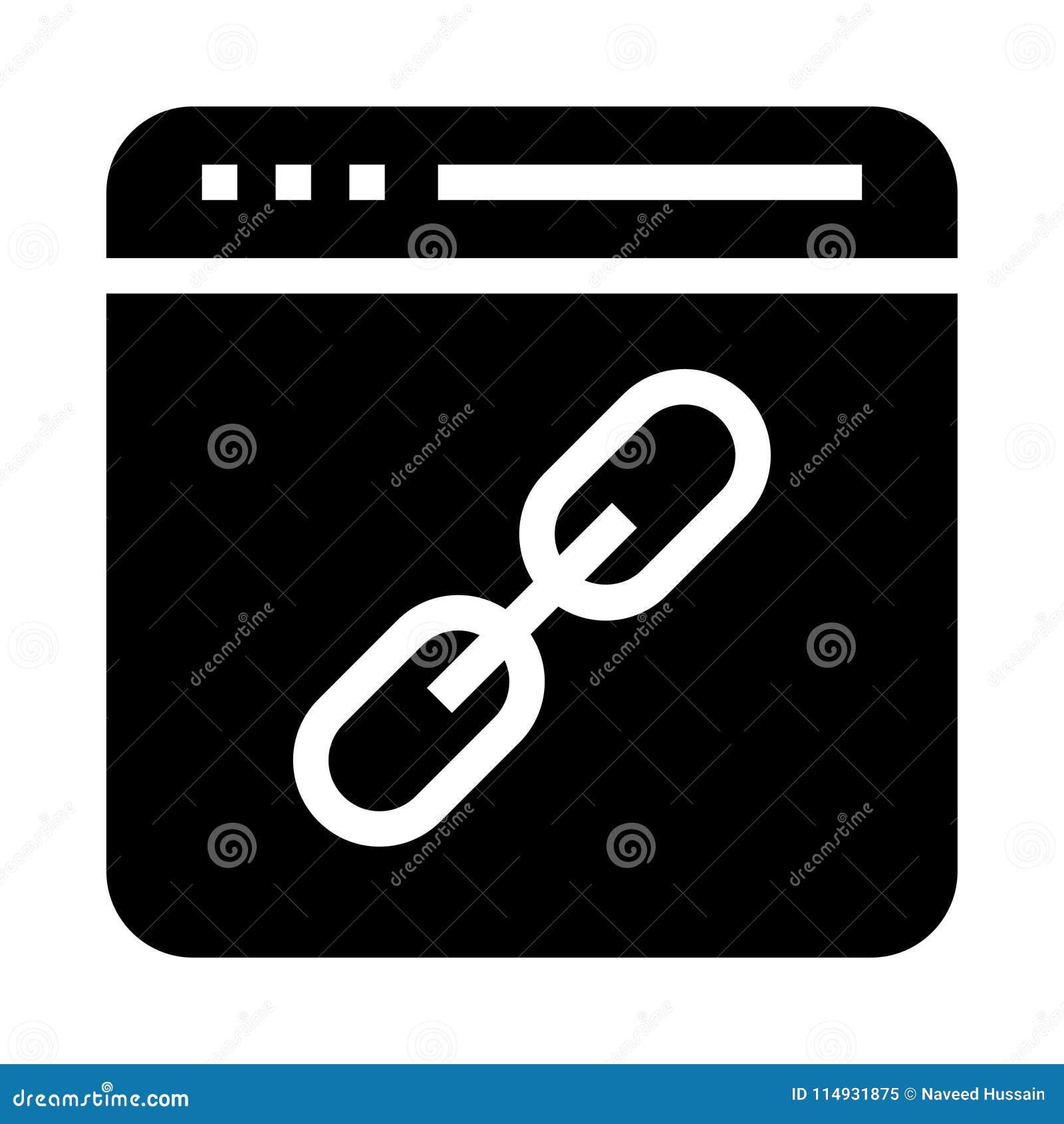 Link add glyphs icon stock illustration. Illustration of flat - 114931875