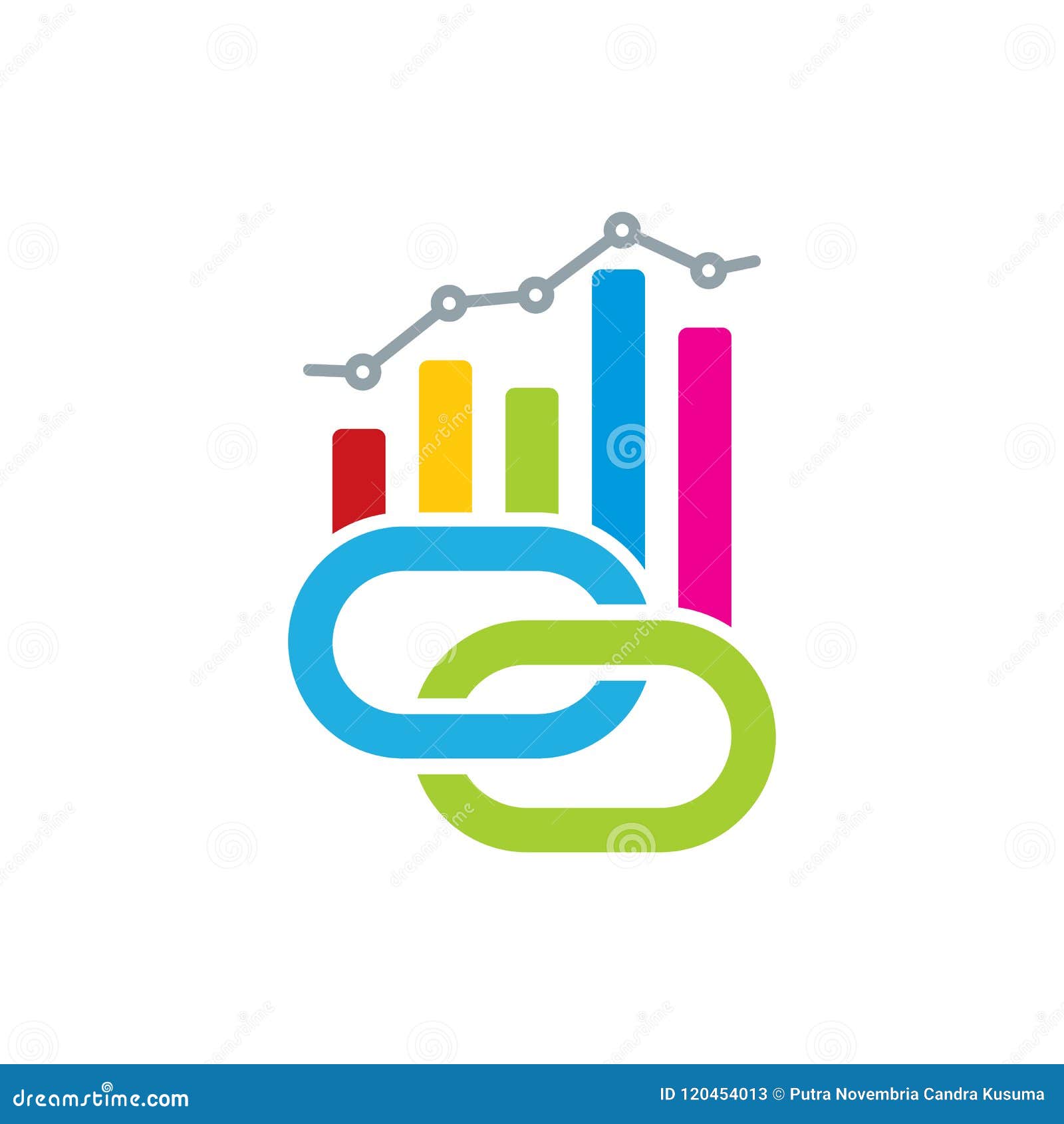 Link Analytic Logo Icon Design Stock Vector - Illustration of graph ...