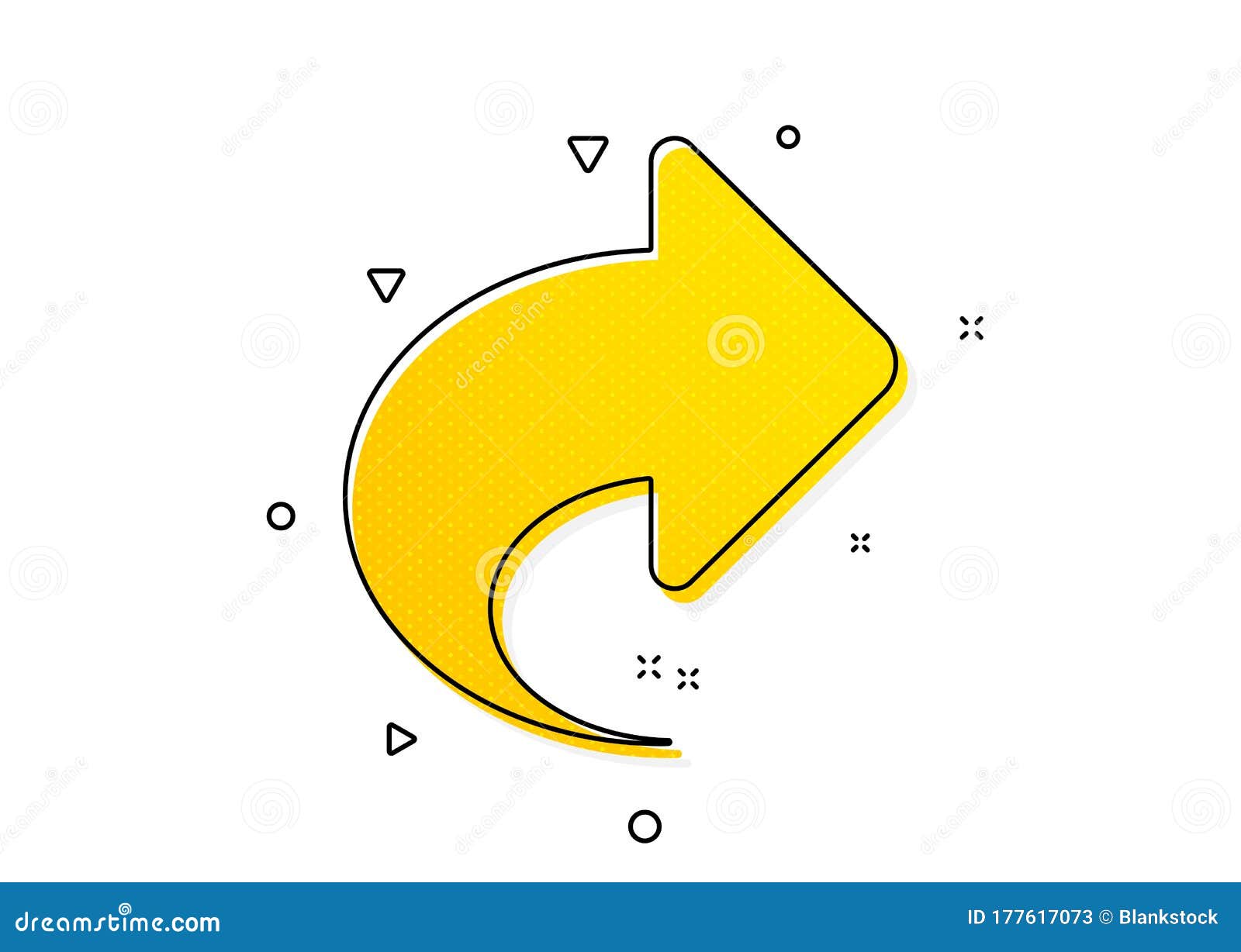 Share Arrow Icon. Link Arrowhead. Vector Stock Vector - Illustration of ...