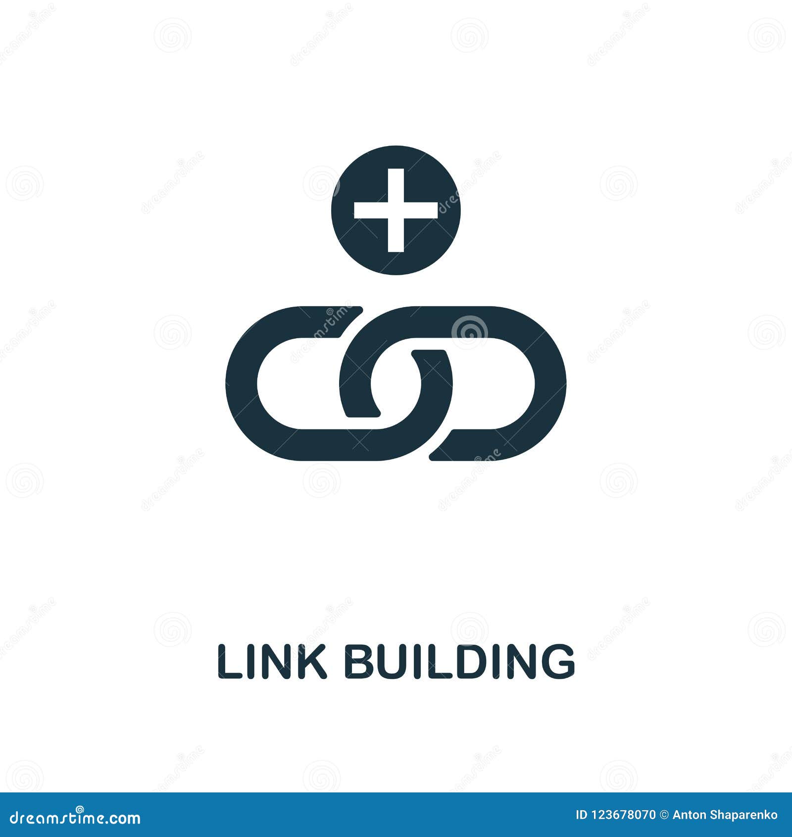 Link Building Creative Icon. Simple Element Illustration. Link Building ...