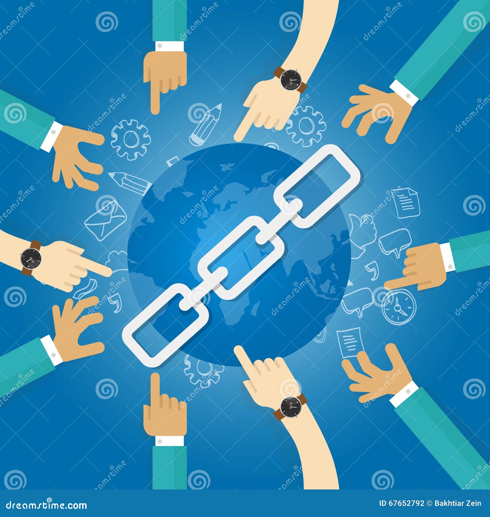 Link Building Seo Search Engine Optimization World Connect Hands Blue ...