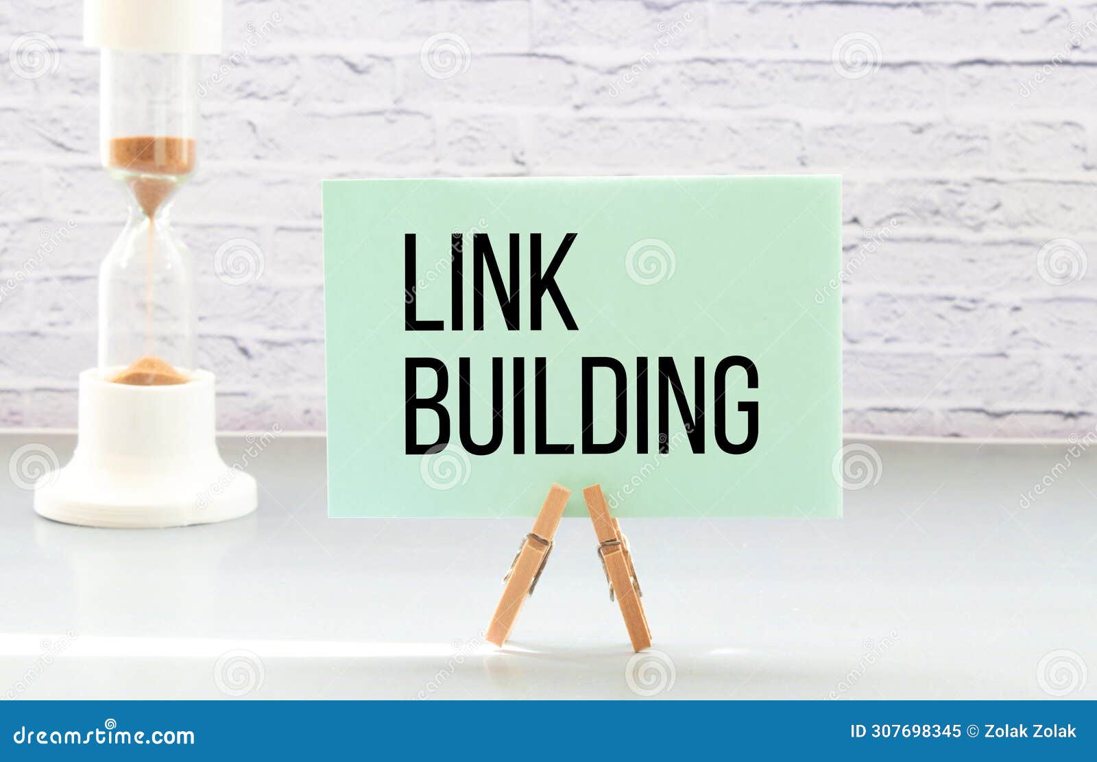 LINK BUILDING Text Written on a Notebook with Pen on Chart Stock Image ...