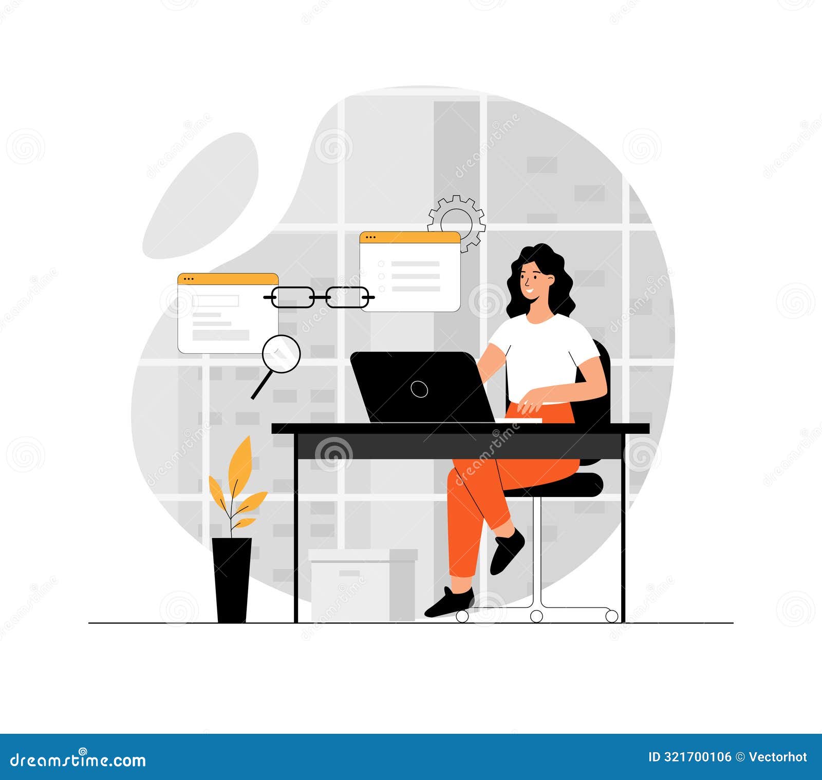 Embedding Line Icon, Outline Symbol, Vector Illustration, Concept Sign ...