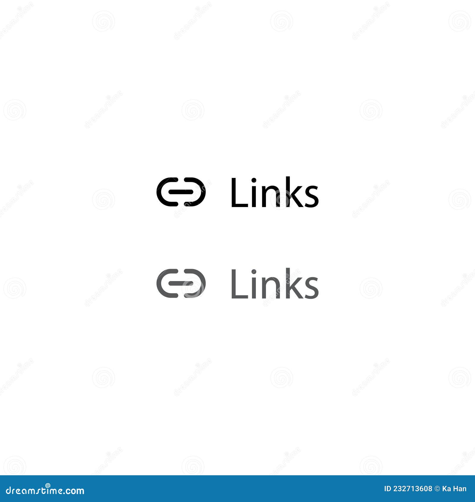 Link Button Icon Vector. Upload Links Symbol Stock Vector ...