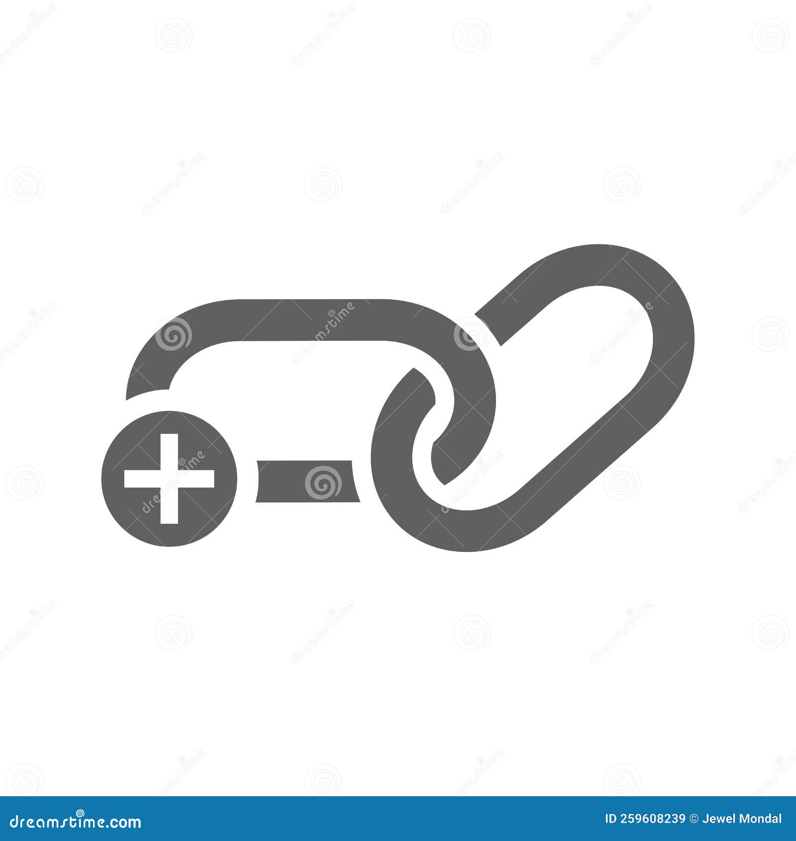 Link, Chain, Connect Icon. Gray Vector Sketch Stock Illustration ...