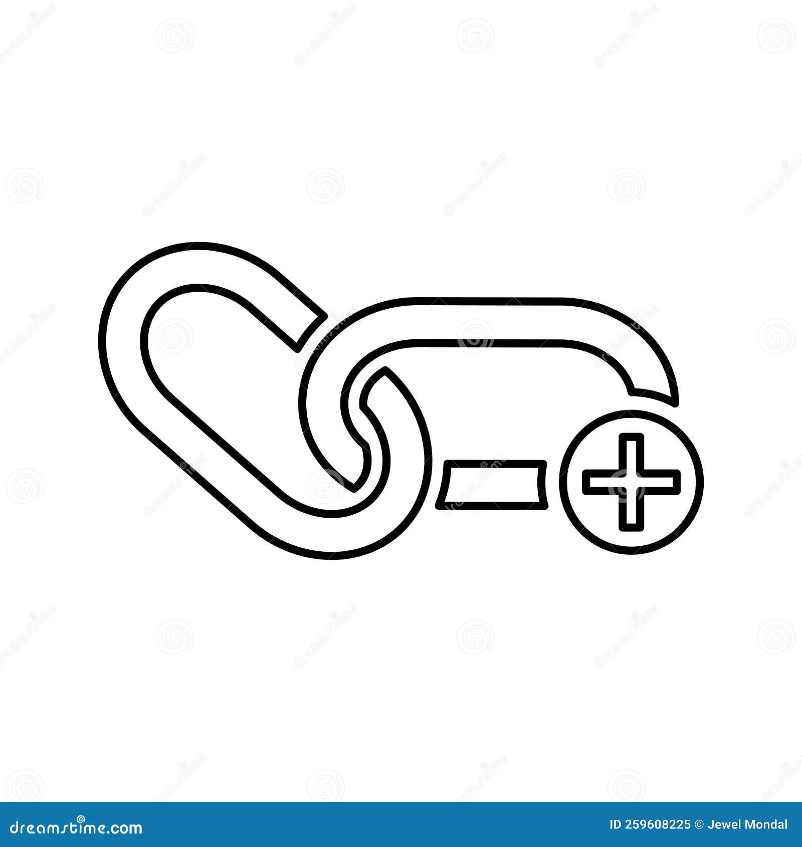 Link, Chain, Connect Outline Icon. Line Vector Design Stock ...