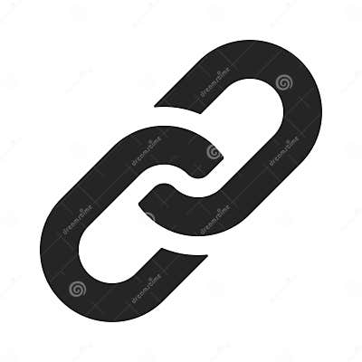 Link Chain Icon. Hyperlink in Modern Design Style for Web Site and ...