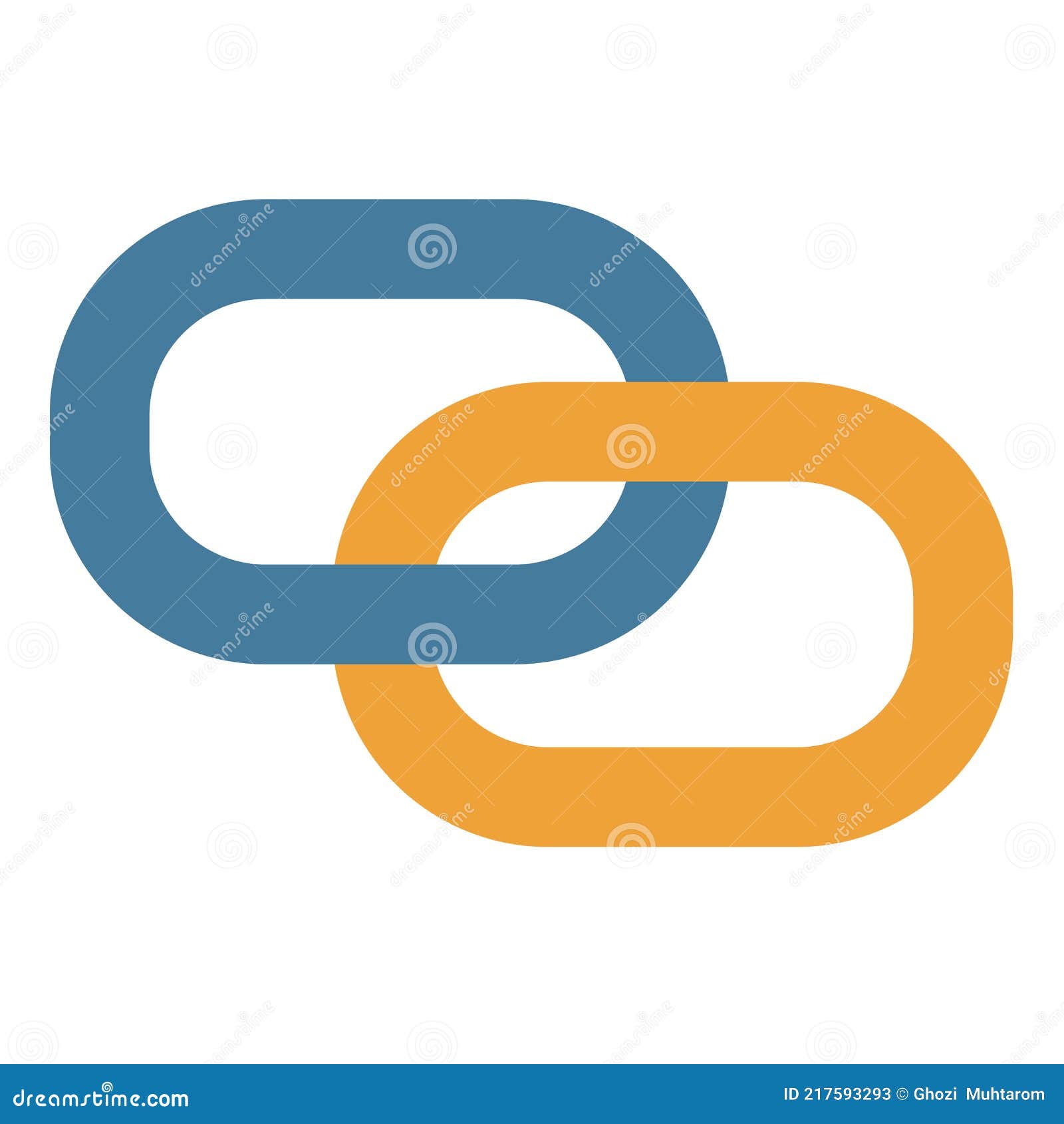 Link Connect Chain Bound Single Isolated Icon with Flat Style Stock ...