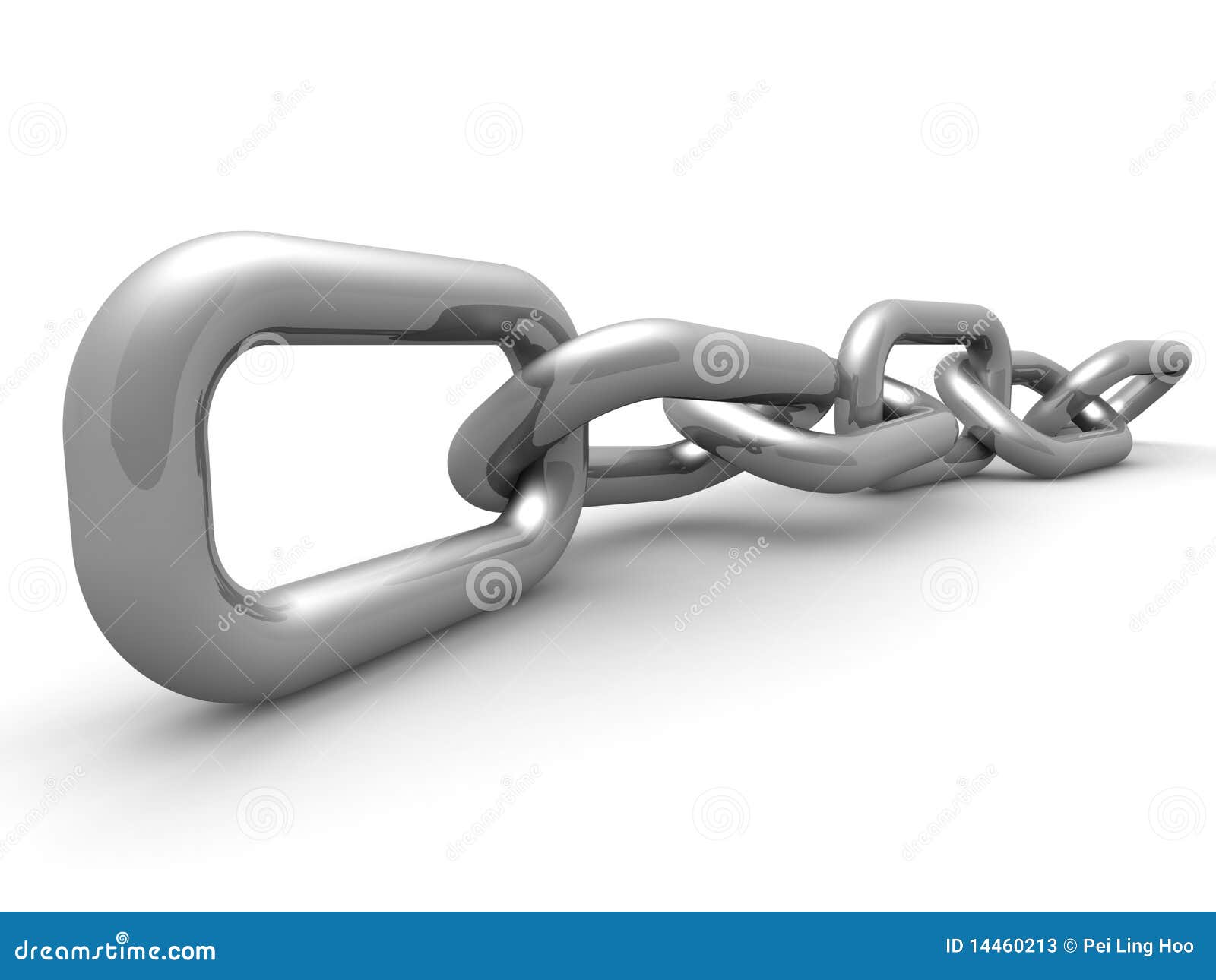 Link and Connecting Concept in White Background Stock Illustration ...
