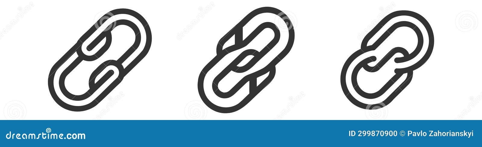 Link Flat Icon Set, Pack Illustration- Vector Chain Icon Collection ...