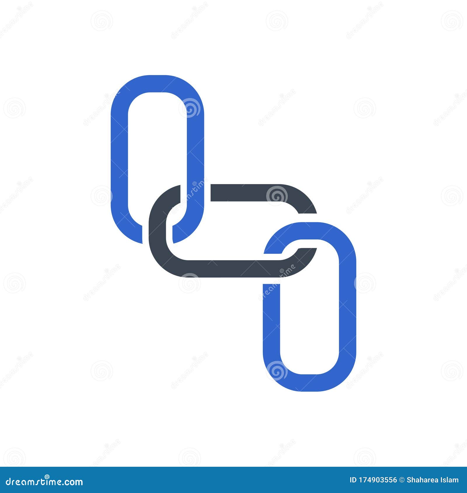 Link, hyperlink icon stock vector. Illustration of linked - 174903556
