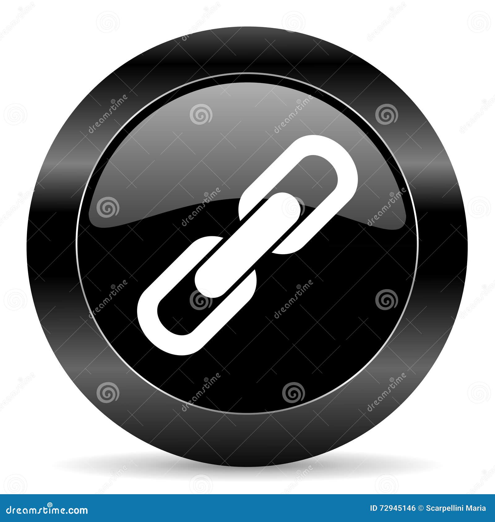 Link icon stock photo. Image of cooperation, black, phone - 72945146