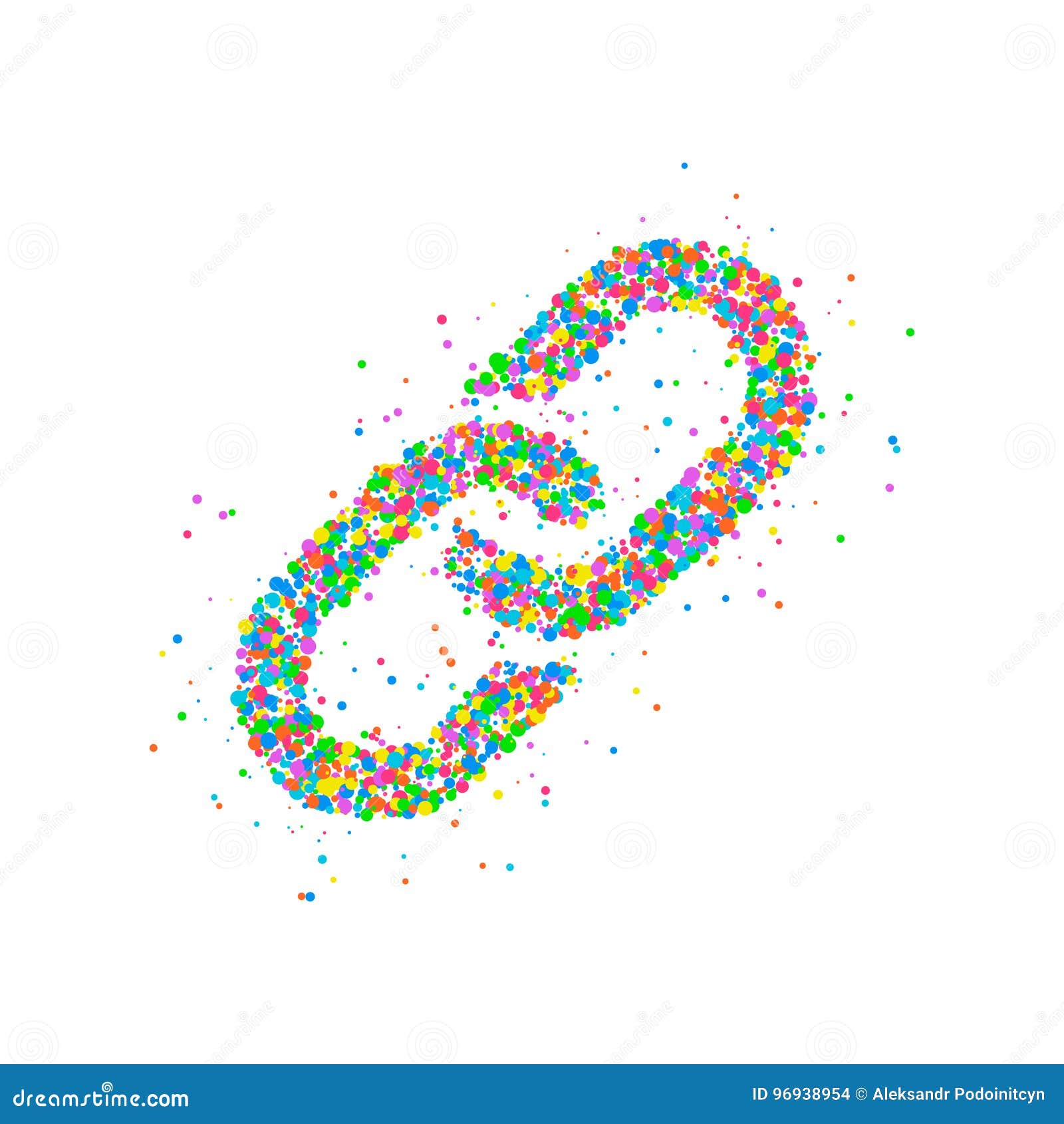 Link icon circles stock vector. Illustration of hyperlink - 96938954