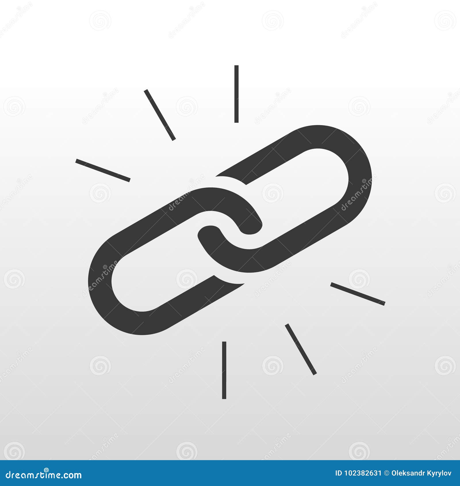 Link icon stock vector. Illustration of isolated, joined - 102382631