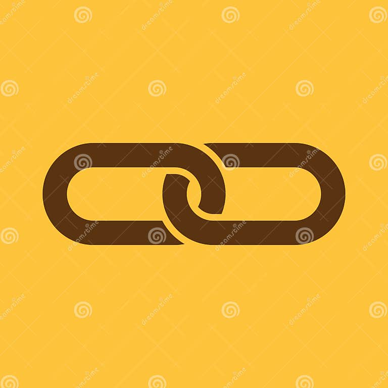 The Link Icon. Linked and Joined, Connection, Hyperlink, Chain Symbol ...