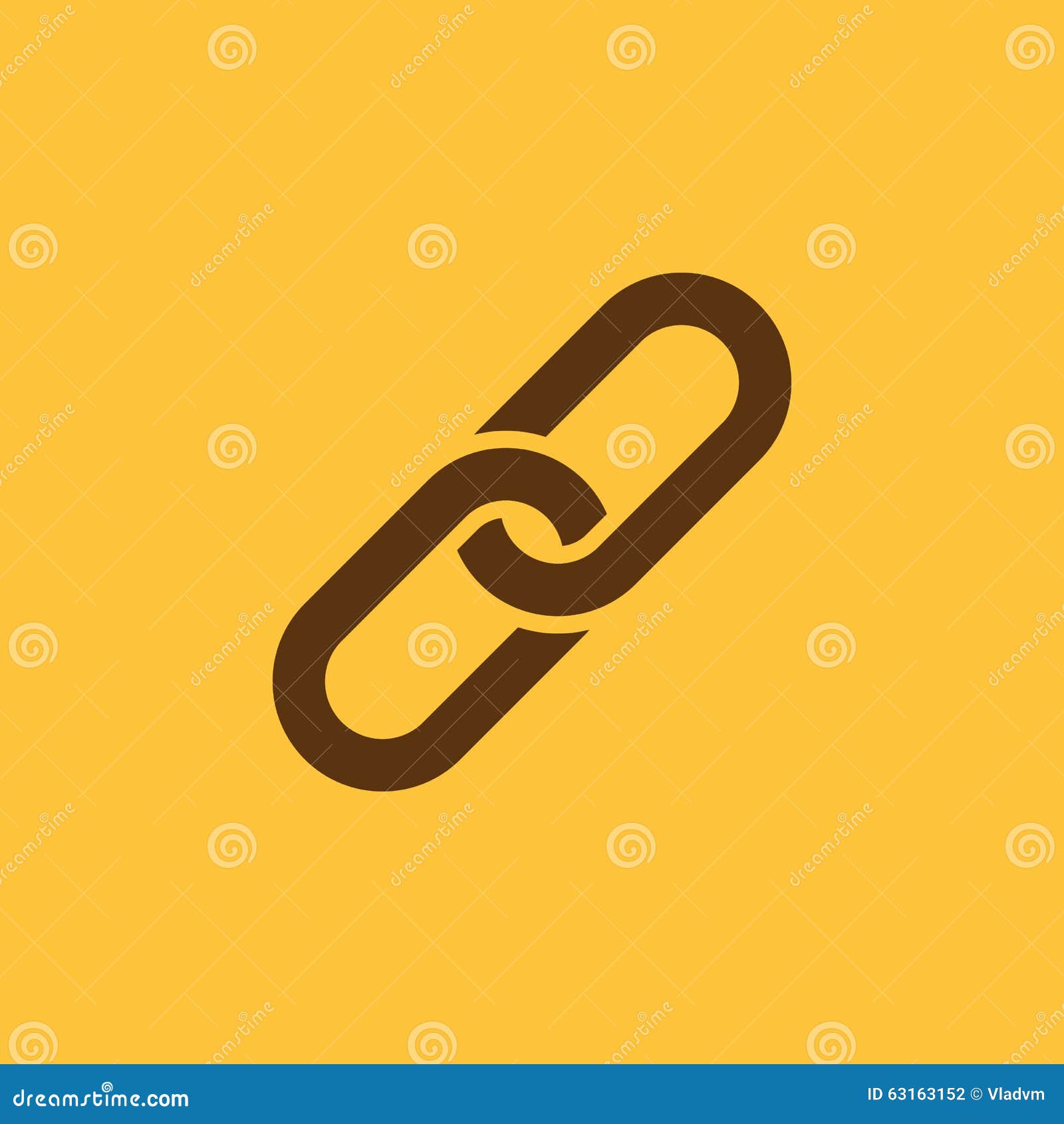 The Link Icon. Linked Symbol Stock Illustration - Illustration of ...