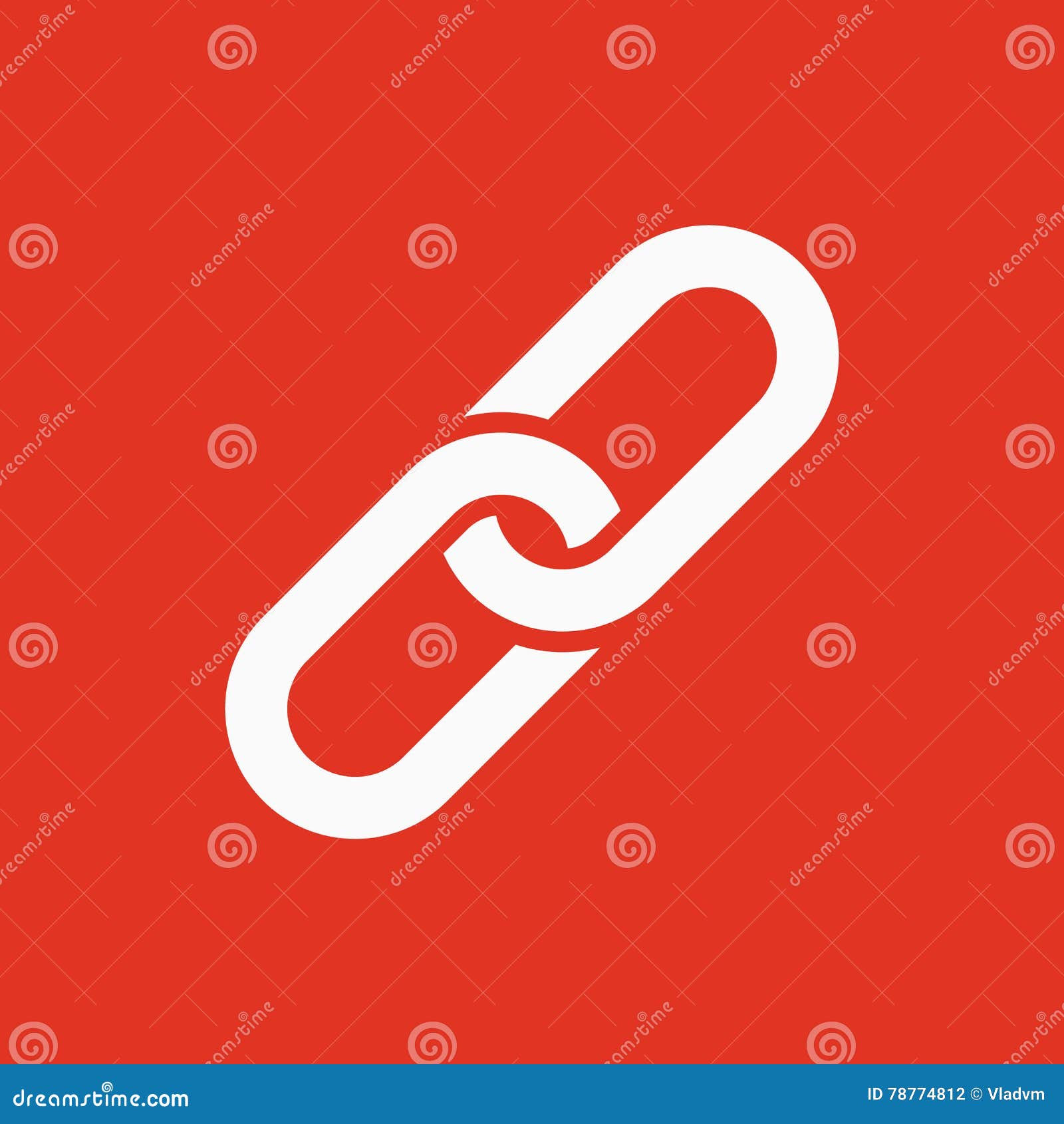 The Link Icon. Linked Symbol Stock Vector - Illustration of internet ...