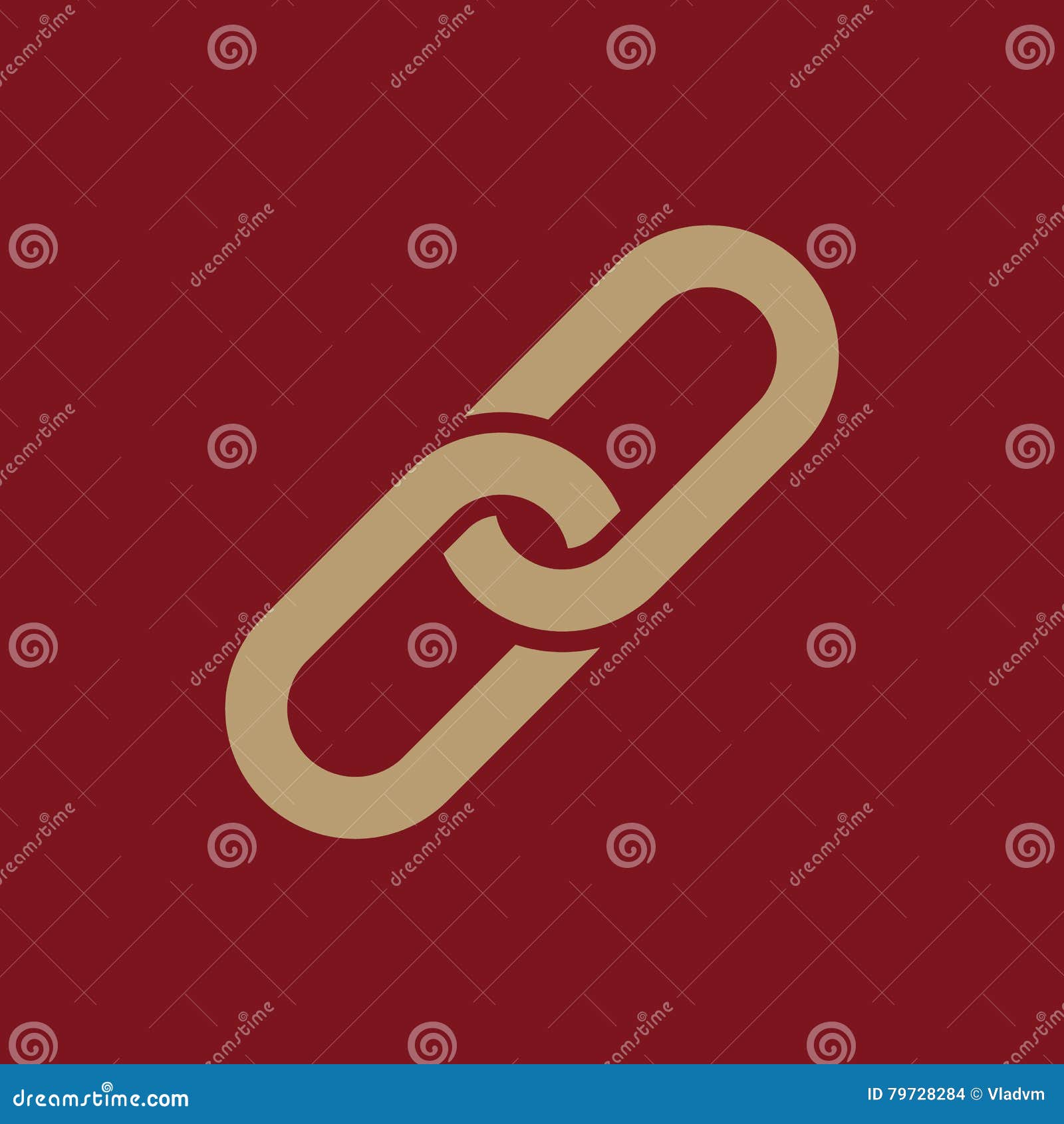 The Link Icon. Linked Symbol Stock Vector - Illustration of chain ...