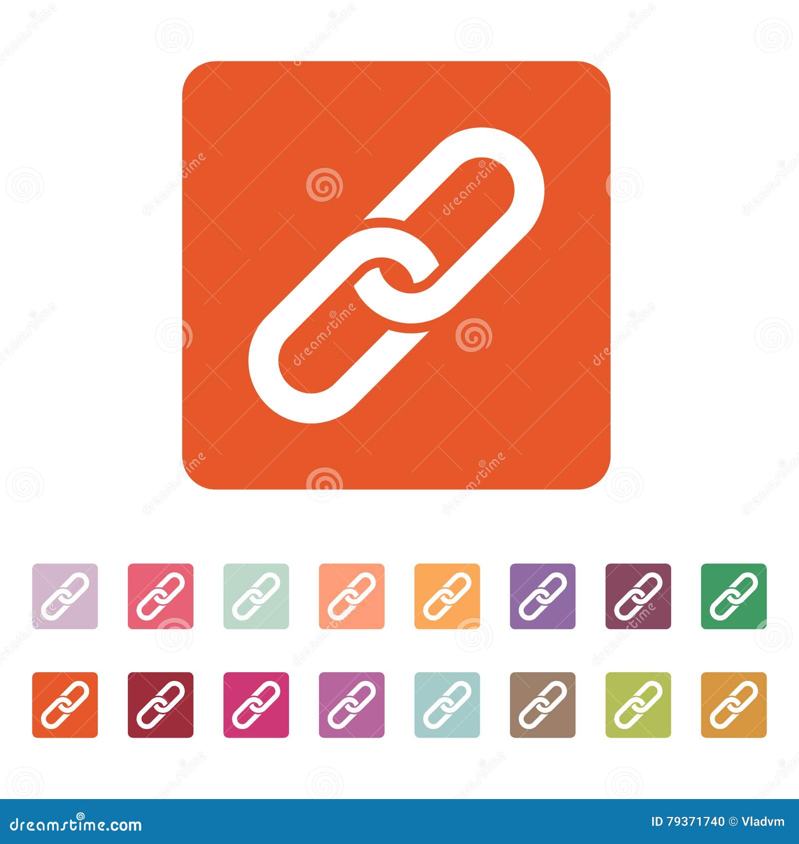 The Link Icon. Linked Symbol Stock Vector - Illustration of graphic ...
