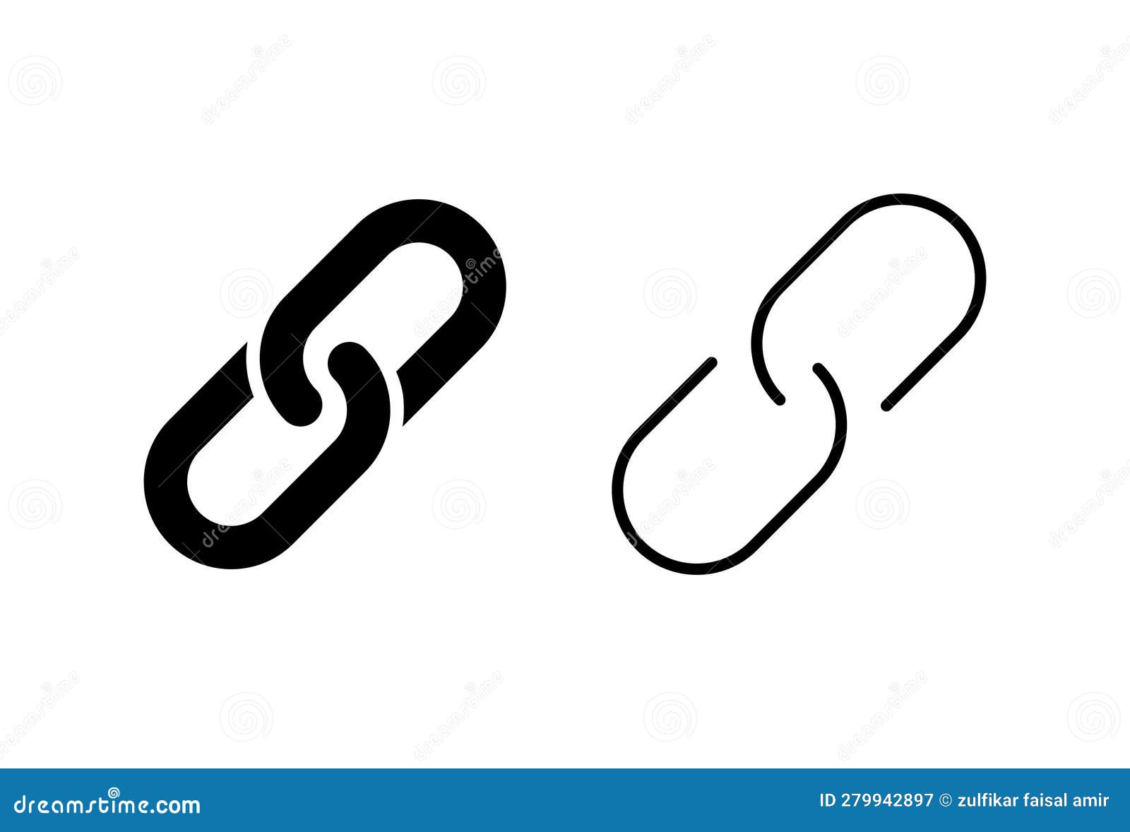 Link Icon . Hyperlink Chain Symbol Stock Vector - Illustration of chain ...