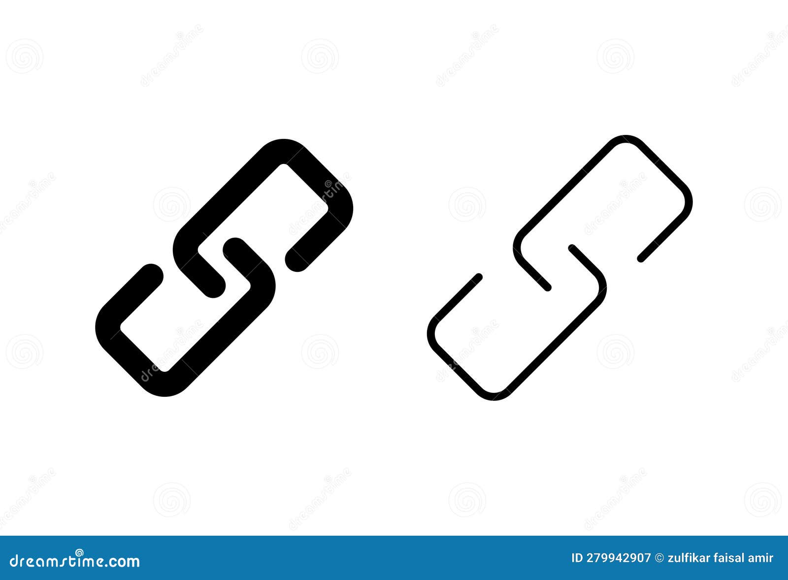 Link Icon . Hyperlink Chain Symbol Stock Vector - Illustration of ...