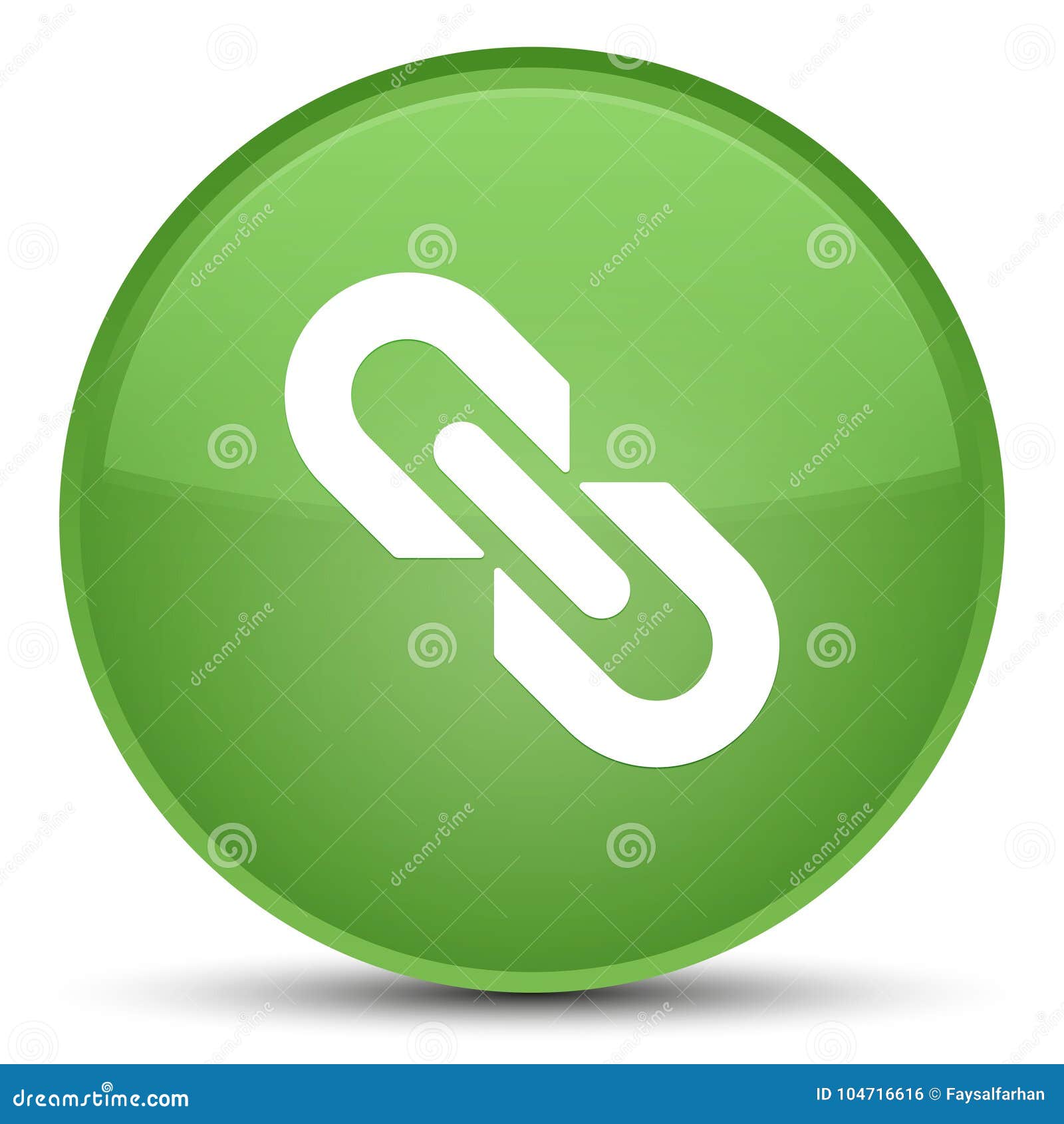 Link Icon Special Soft Green Round Button Stock Illustration ...