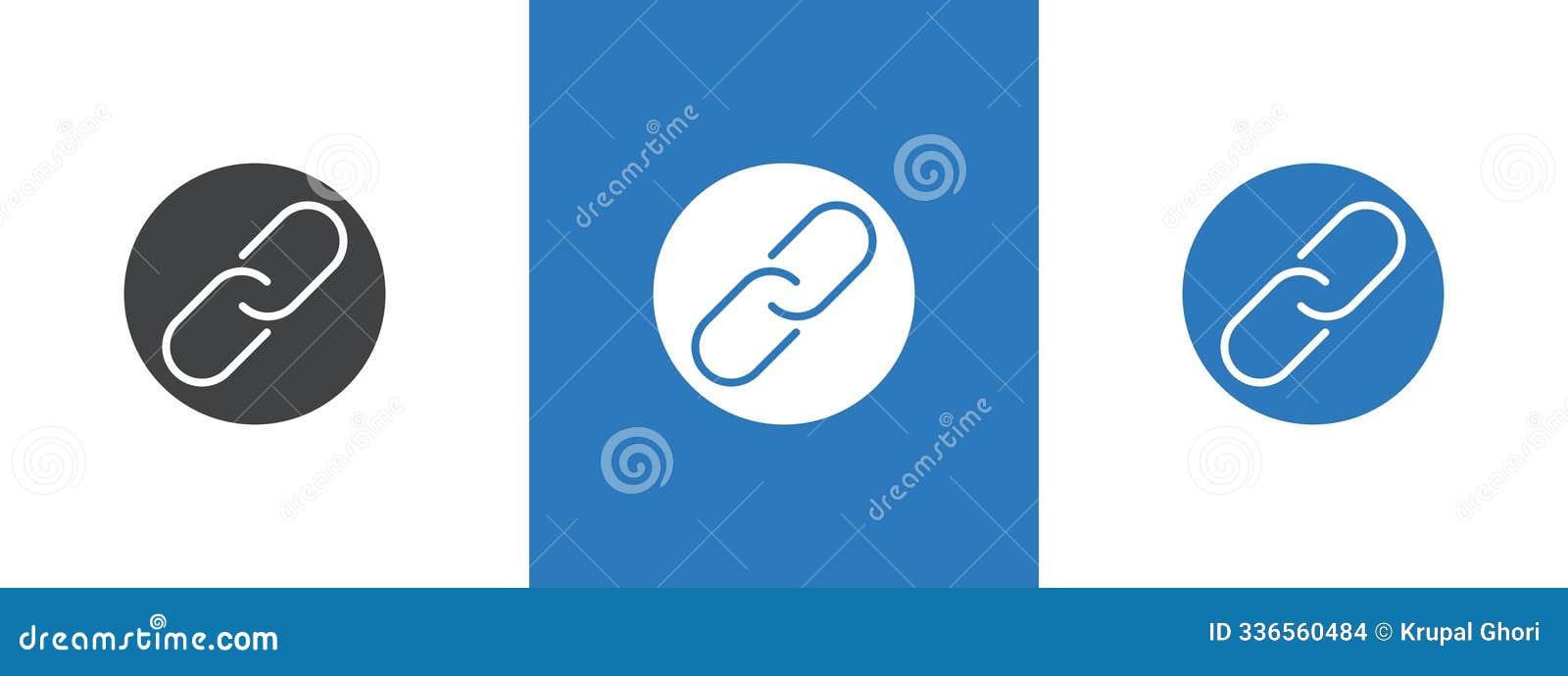 Link Icon Thin Line Illustration Stock Illustration - Illustration of ...