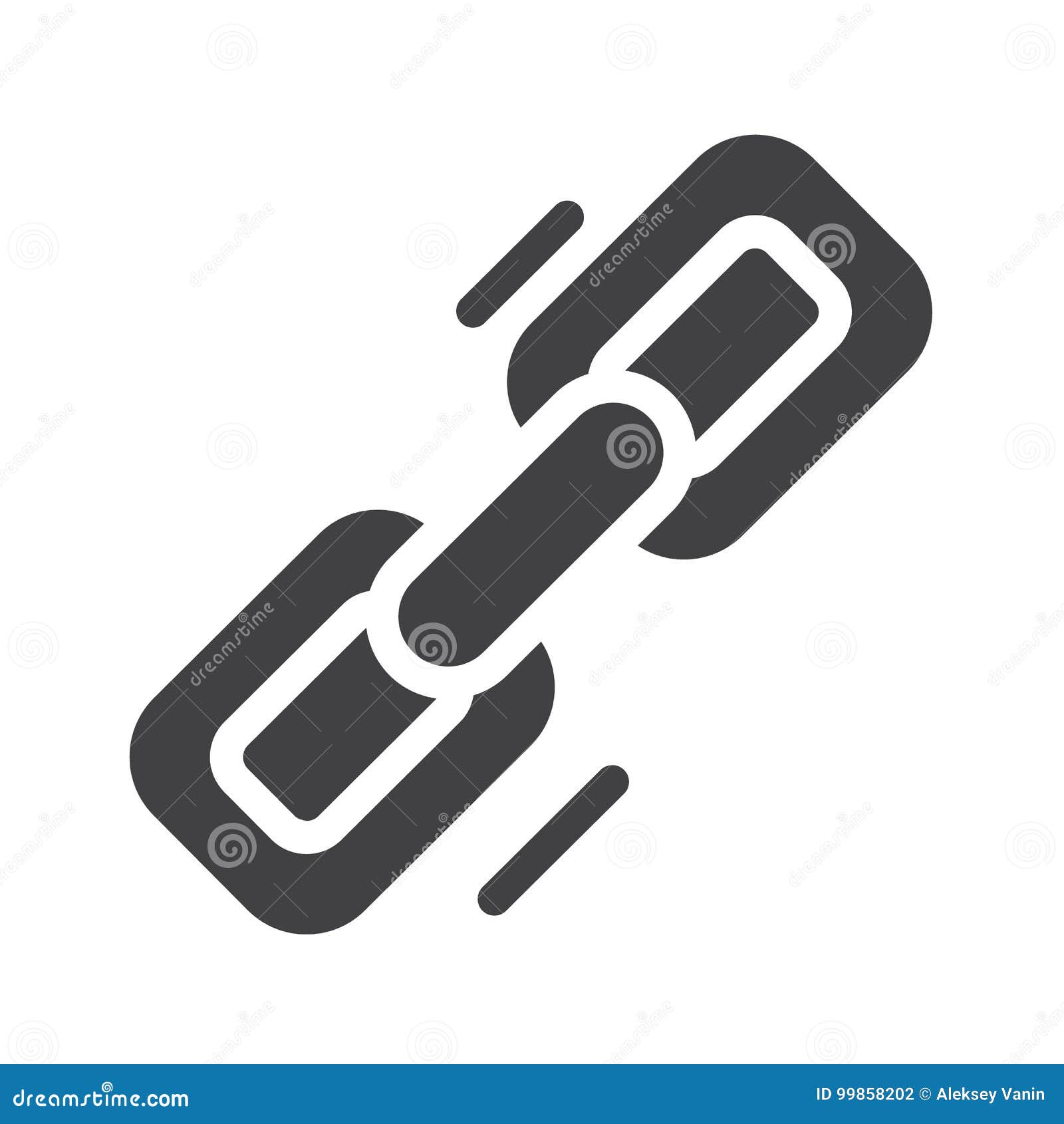 Link icon vector stock vector. Illustration of flat, communication ...