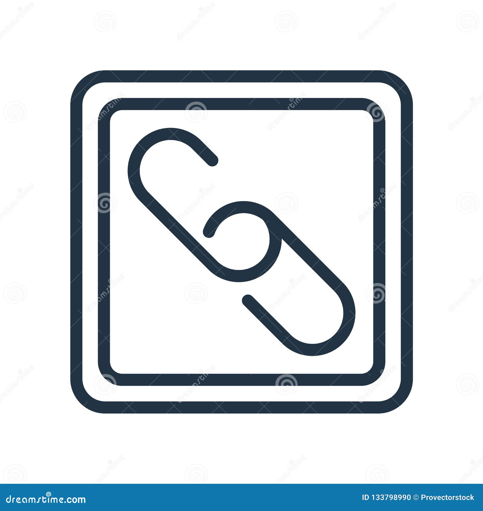 Link Icon Vector Isolated on White Background, Link Sign Stock Vector ...