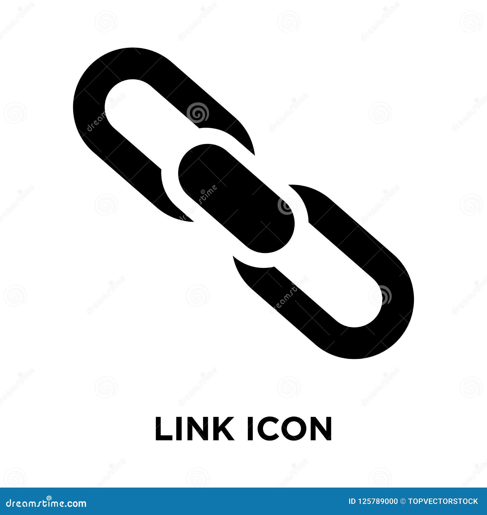 Link Icon Vector Isolated on White Background, Logo Concept of L Stock ...