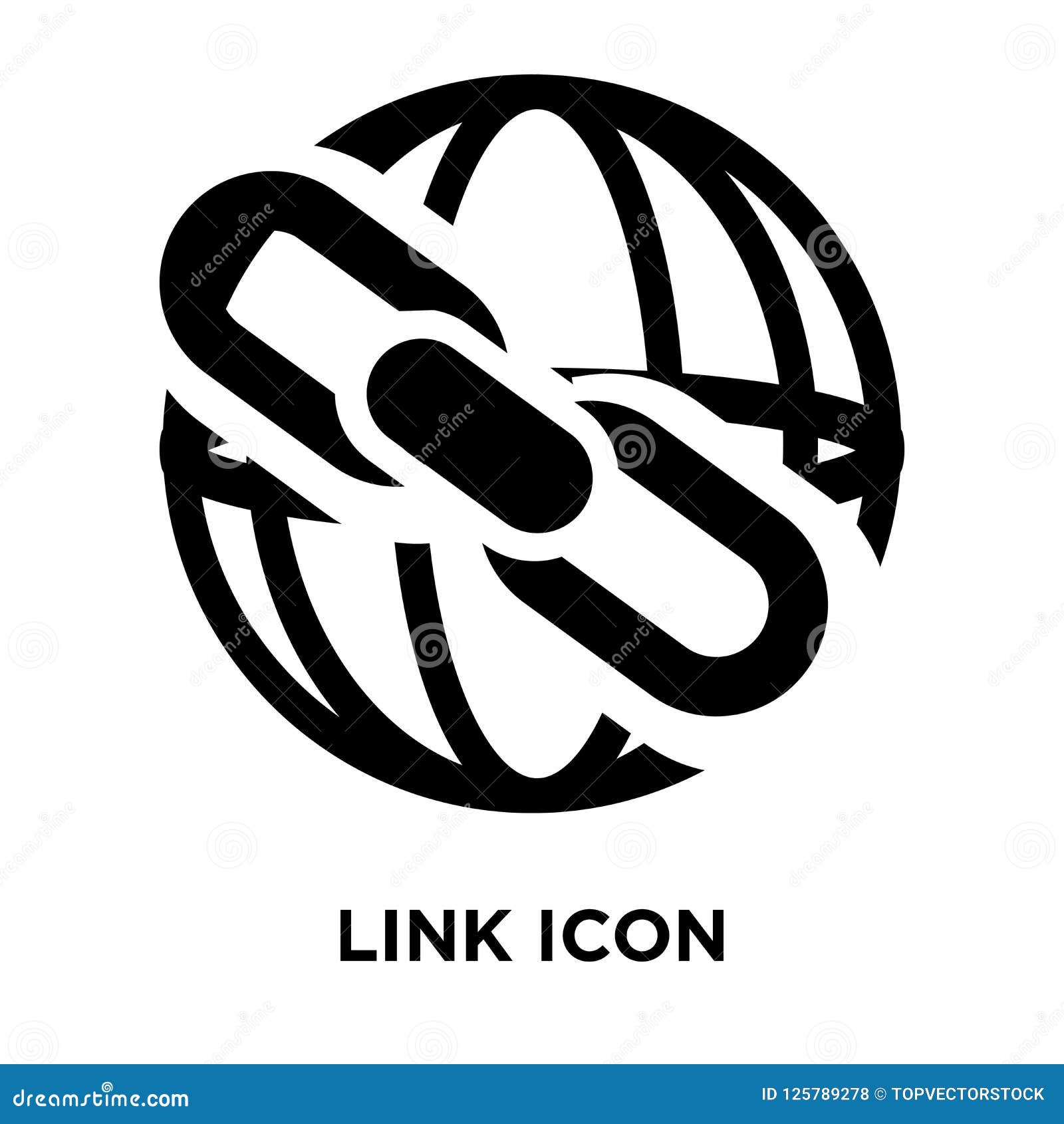 Link Icon Vector Isolated on White Background, Logo Concept of L Stock ...