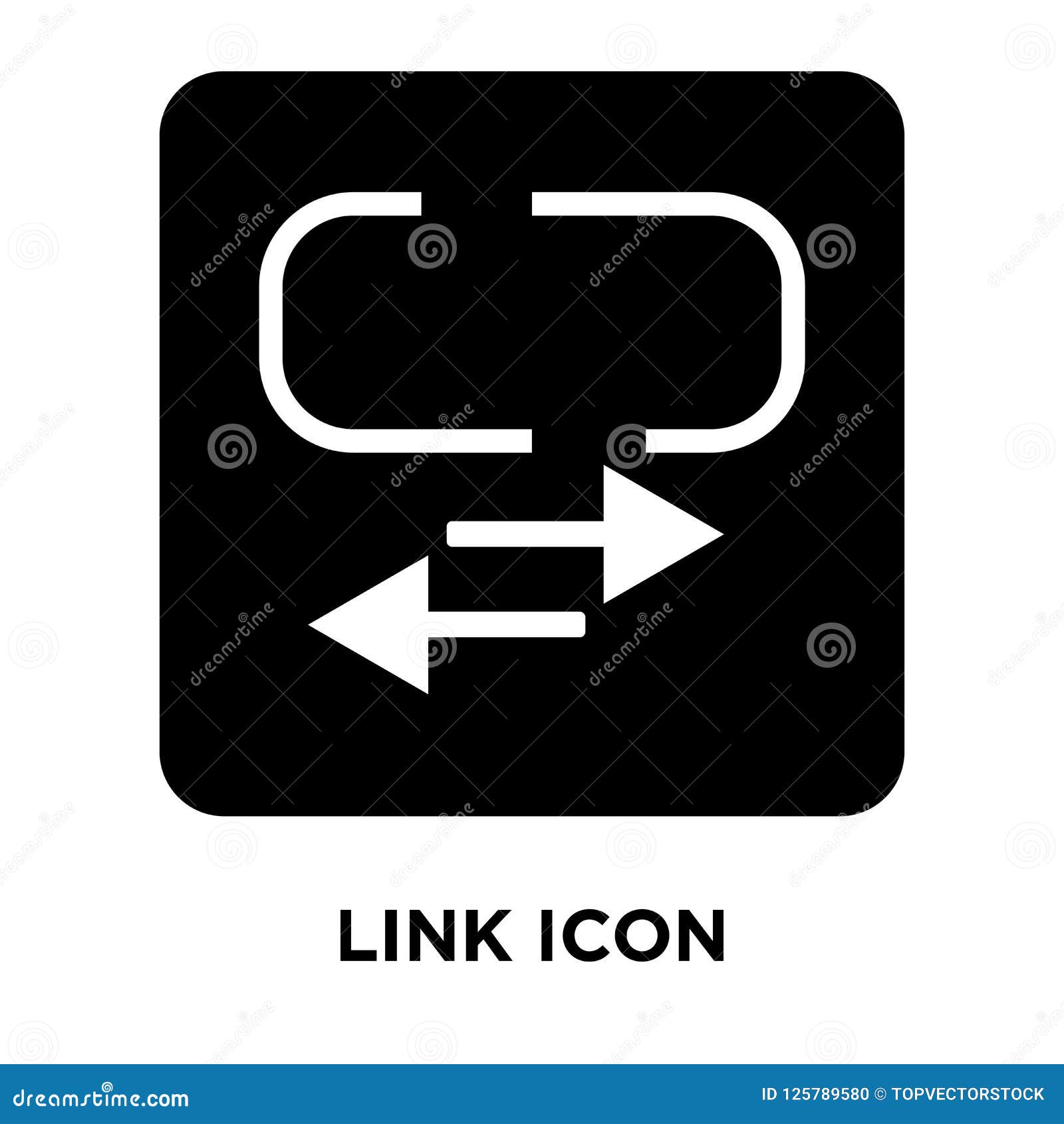 Link Icon Vector Isolated on White Background, Logo Concept of L Stock ...