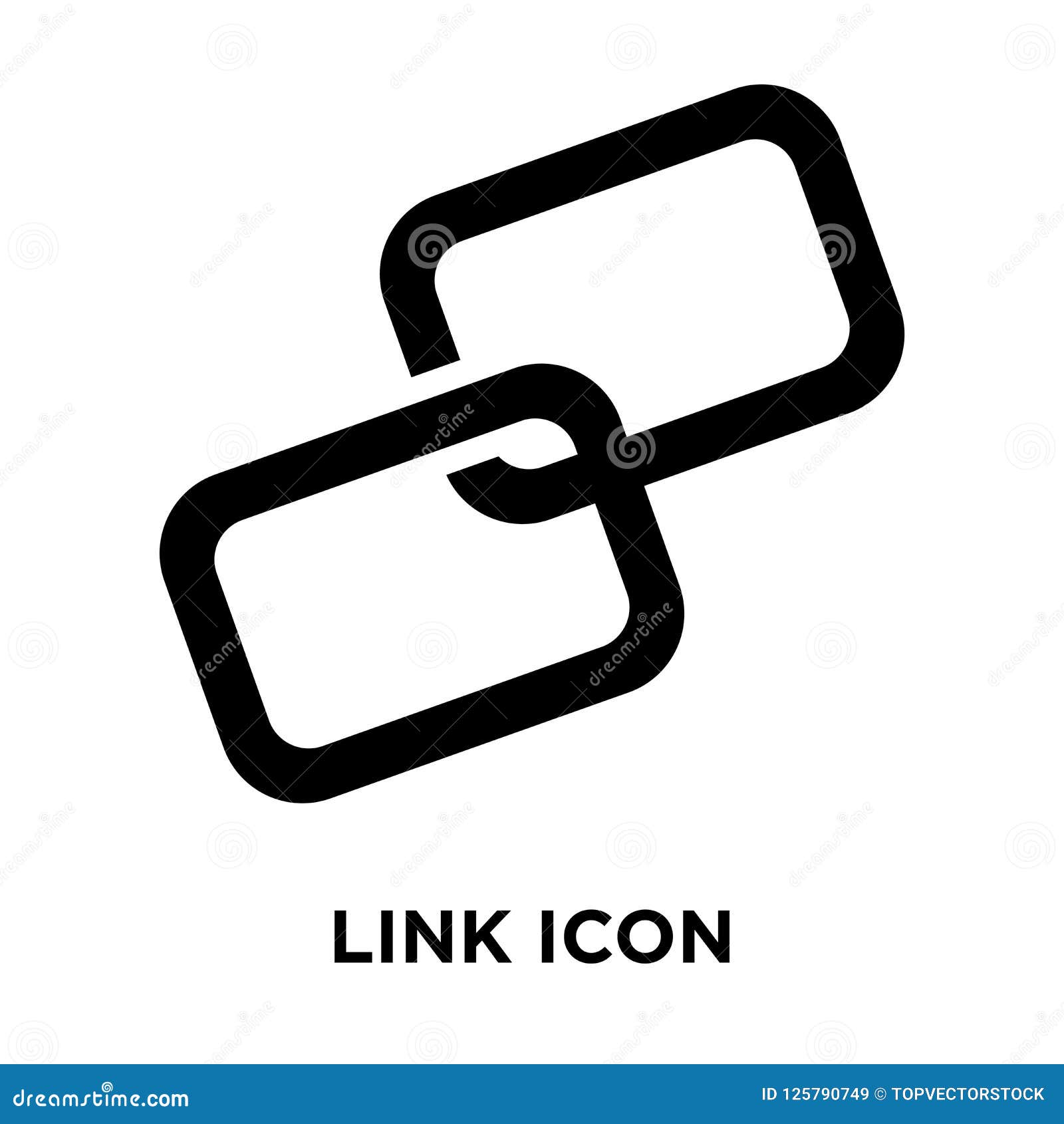 Link Icon Vector Isolated on White Background, Logo Concept of L Stock ...