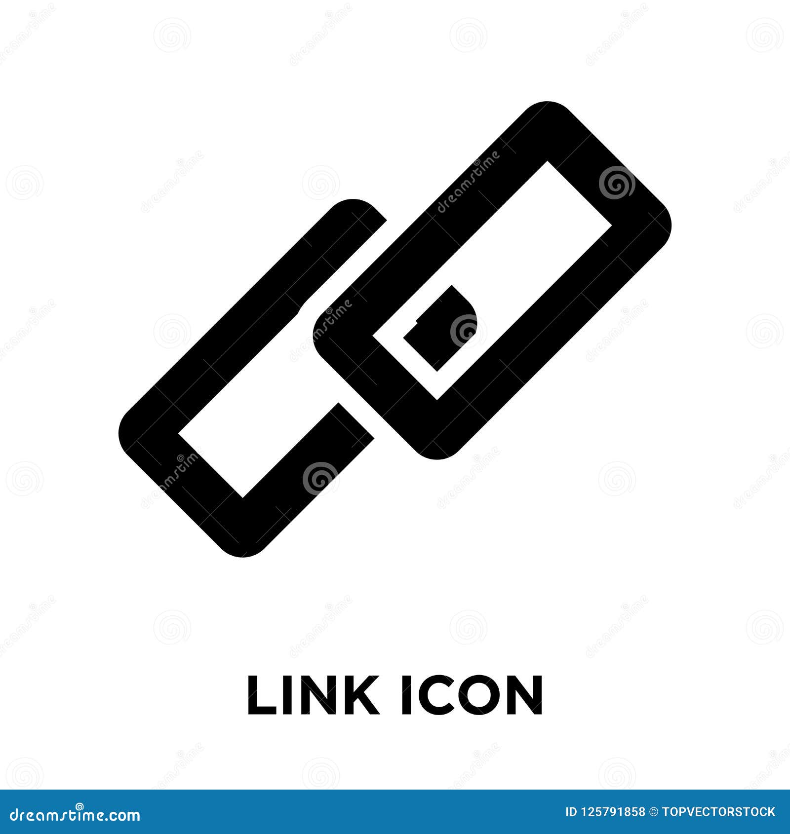 Link Icon Vector Isolated on White Background, Logo Concept of L Stock ...