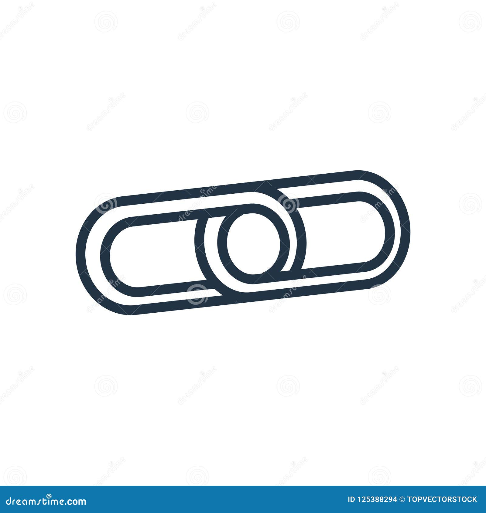 Link Icon Vector Isolated on White Background, Link Sign Stock Vector ...