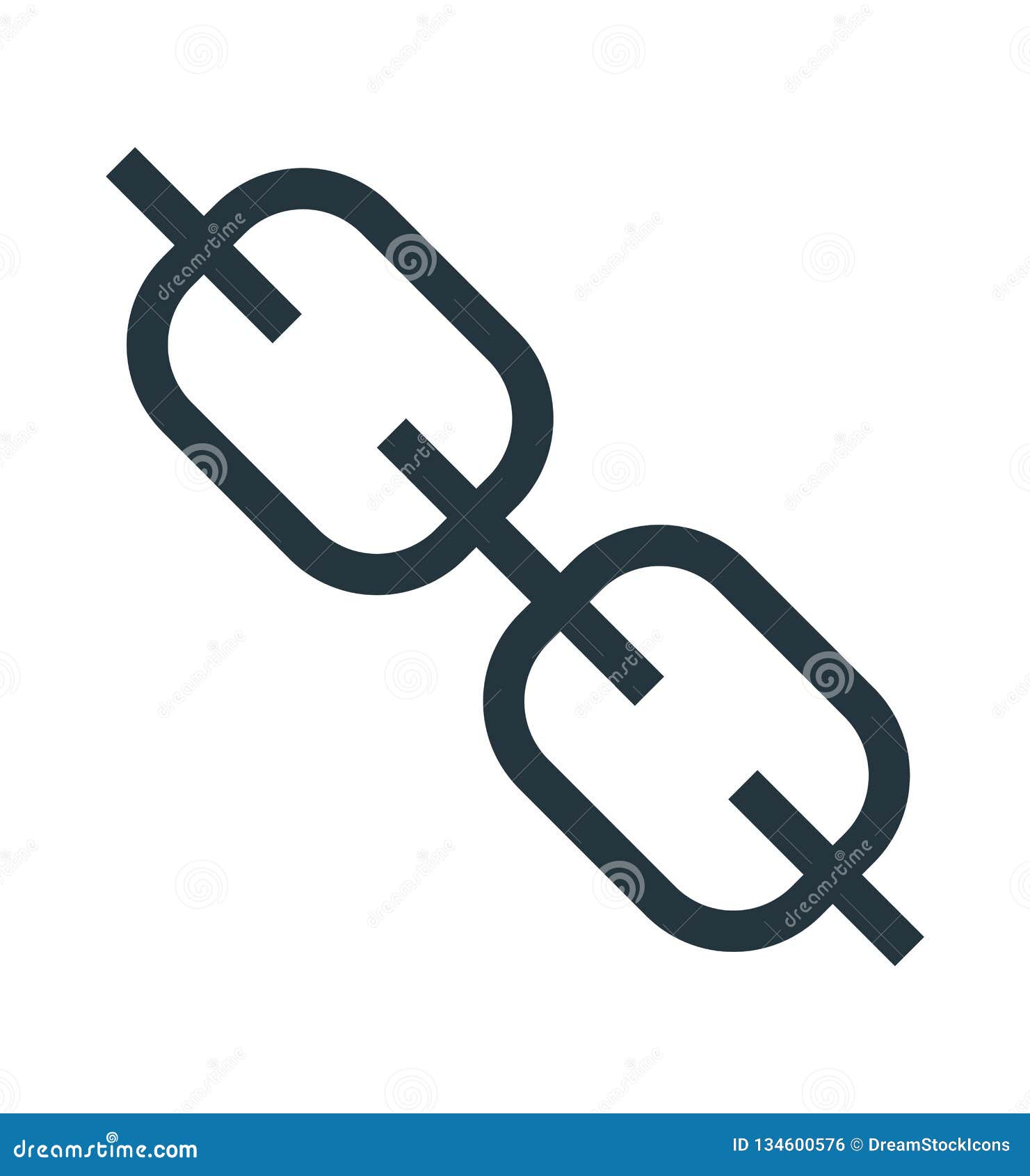 Link Icon Vector Sign and Symbol Isolated on White Background, Link ...