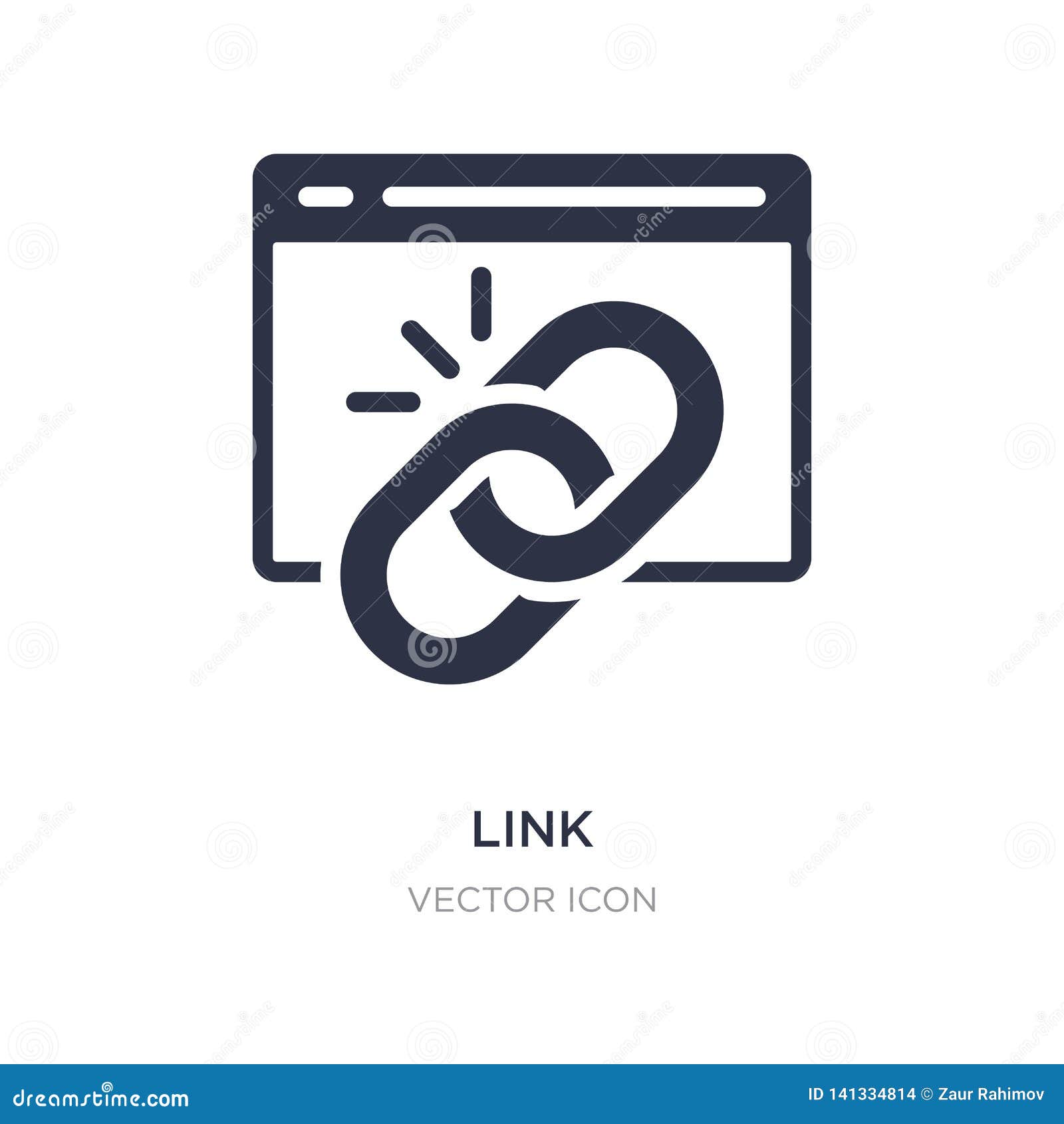 Link Icon on White Background. Simple Element Illustration from Search ...