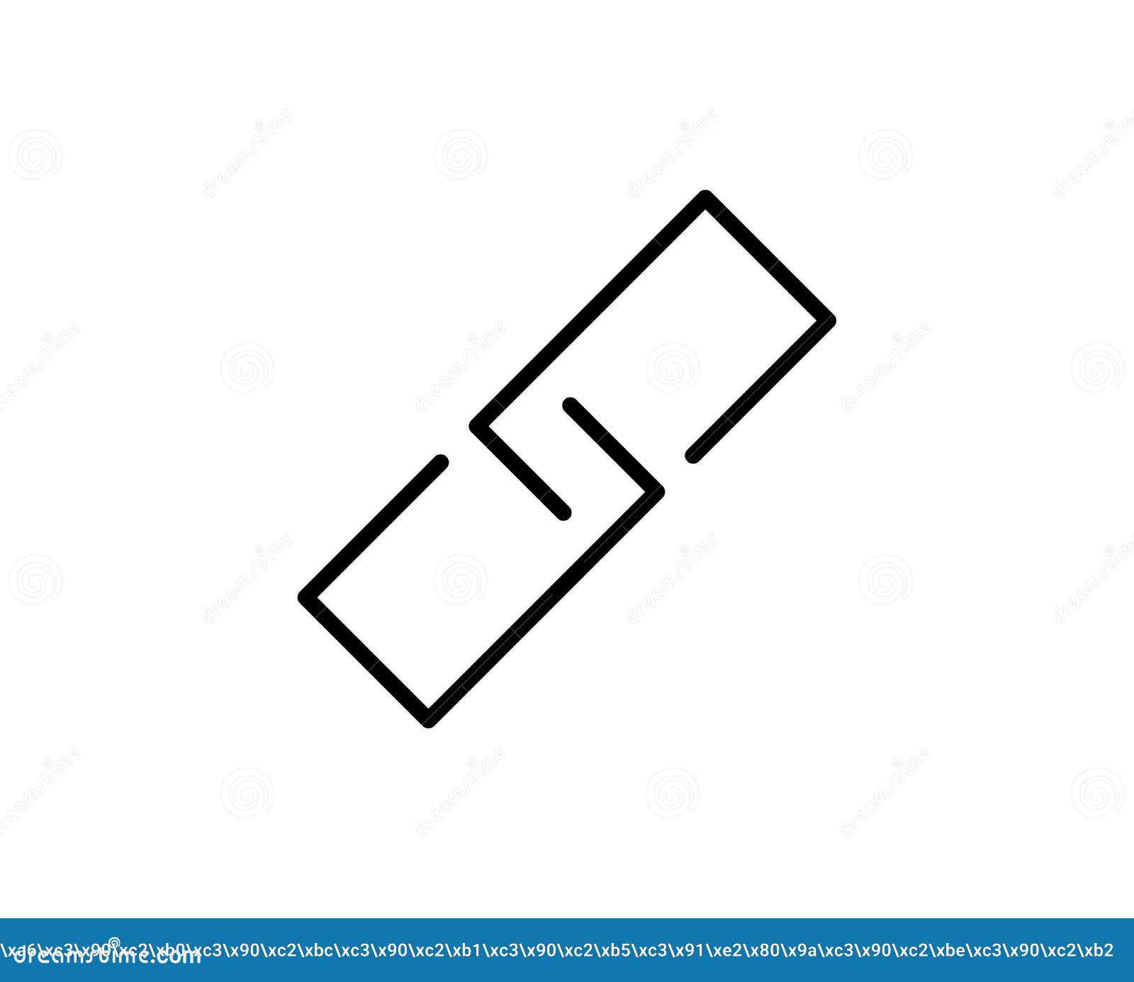 Link line icon stock vector. Illustration of linked - 192401754