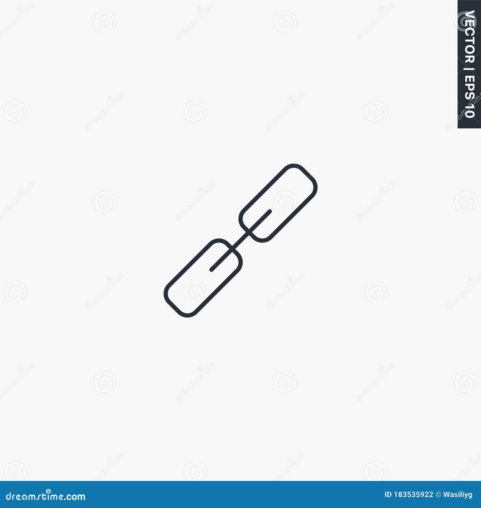 Link, Linear Style Sign for Mobile Concept and Web Design Stock Vector ...