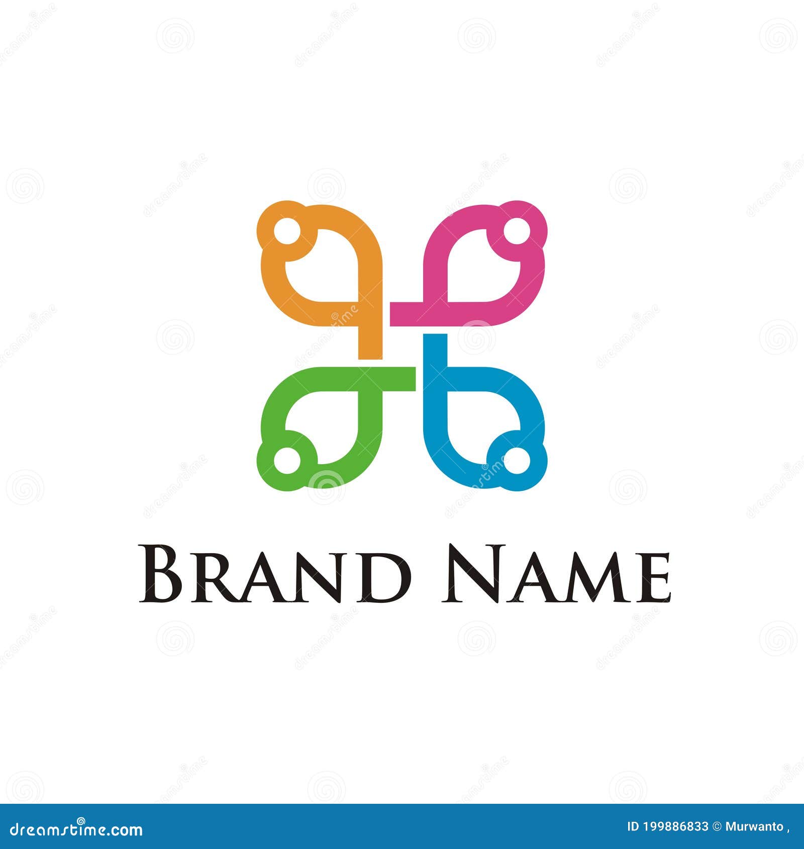 Link Logo Concept stock vector. Illustration of graphic - 199886833