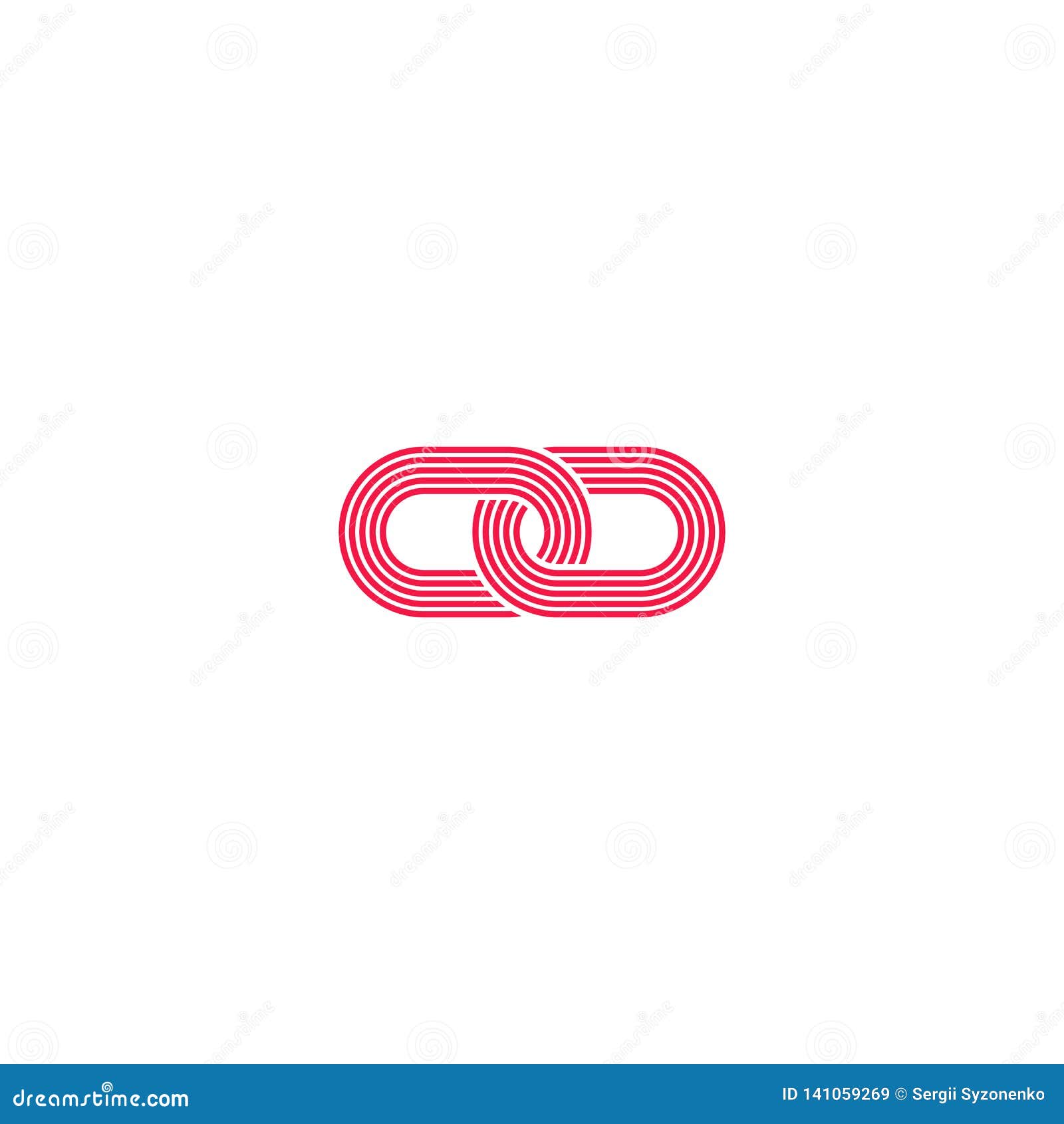 Link Logo, Intersection Chain Links Abstract Infinity Symbol, Idea ...