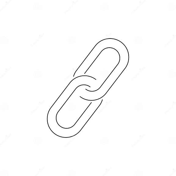 Link Outline Icon Illustration Stock Illustration - Illustration of ...