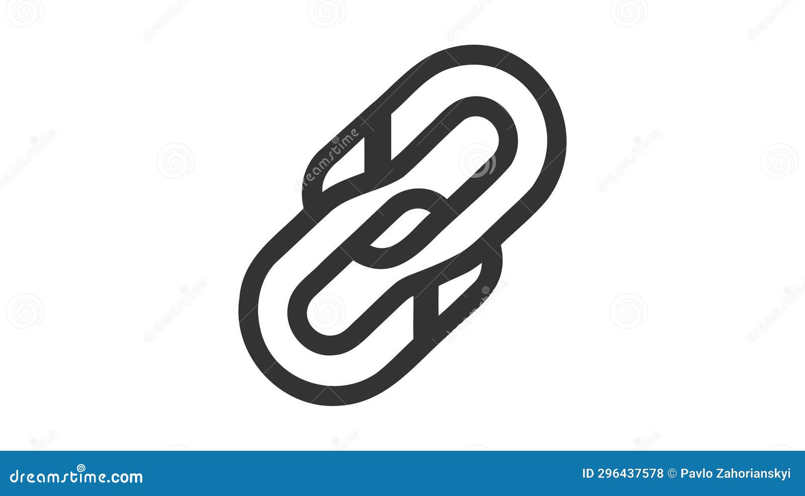Link Outline Icon Illustration- Vector Icon on White Background Stock ...