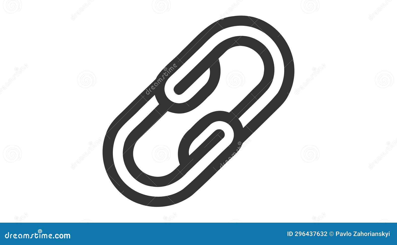 Link Outline Icon Illustration- Vector Icon on White Background Stock ...