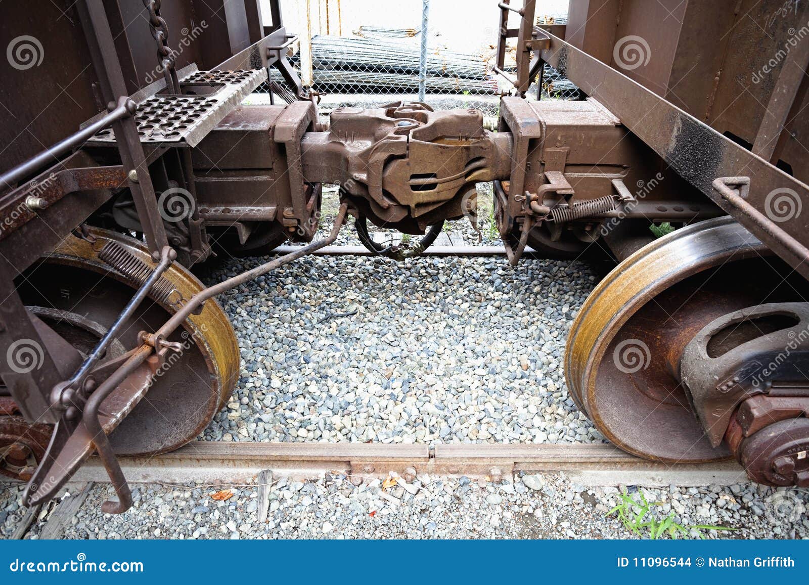 Link between railroad cars stock photo. Image of transportation - 11096544
